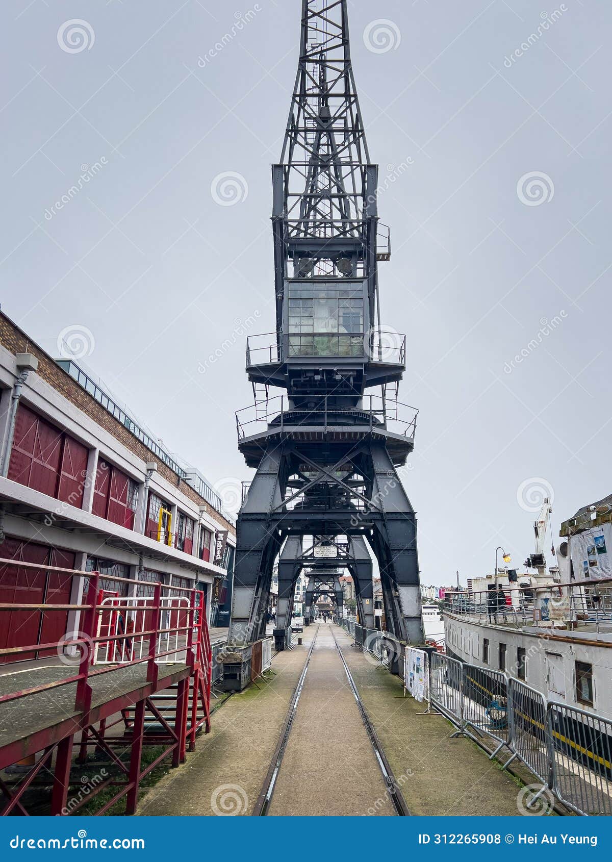 Dock and Structure in the Harbour of Princes Wharf, Bristol, England ...