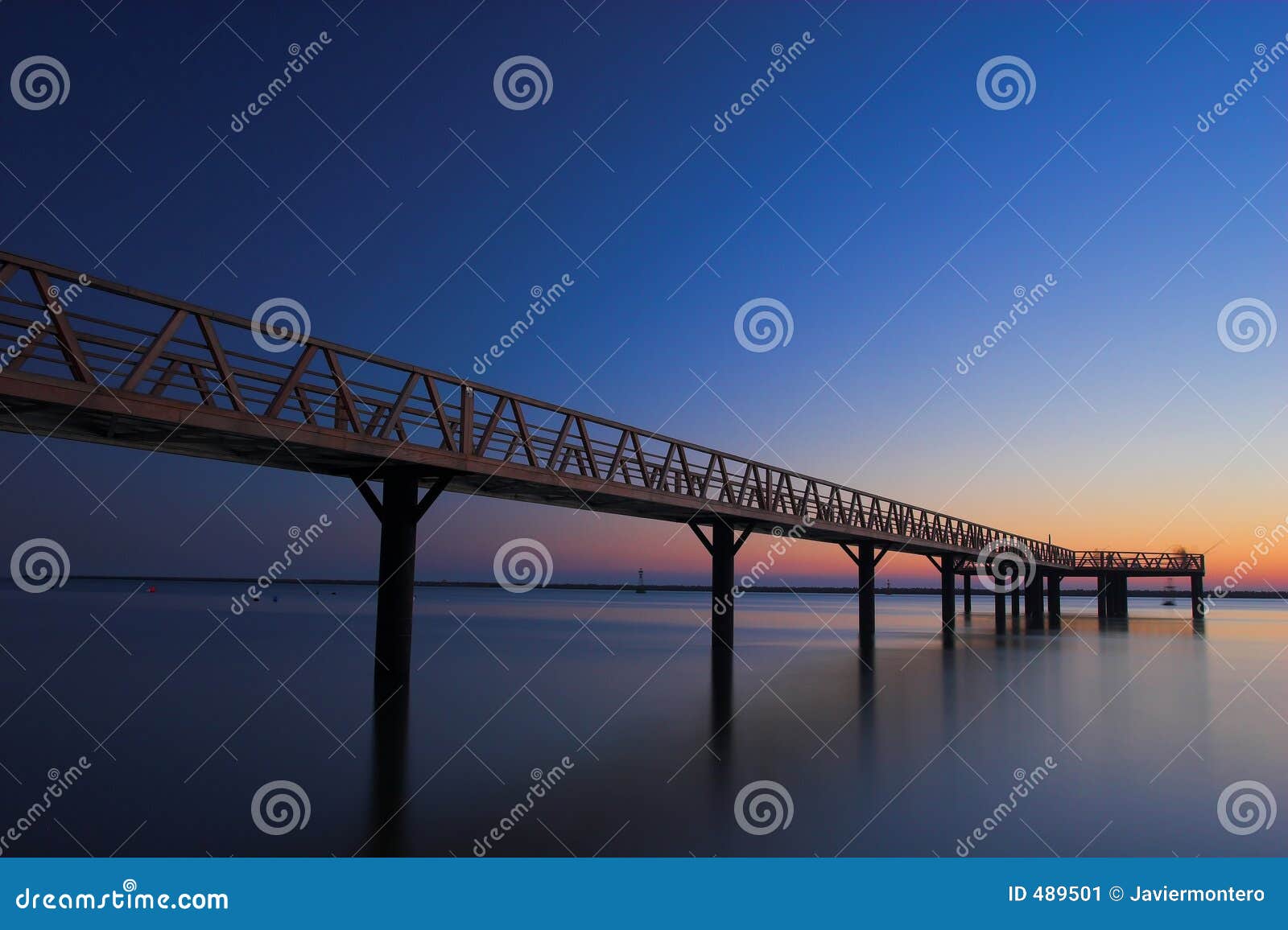Dock at sunset stock image. Image of sunset, tranquillity - 489501