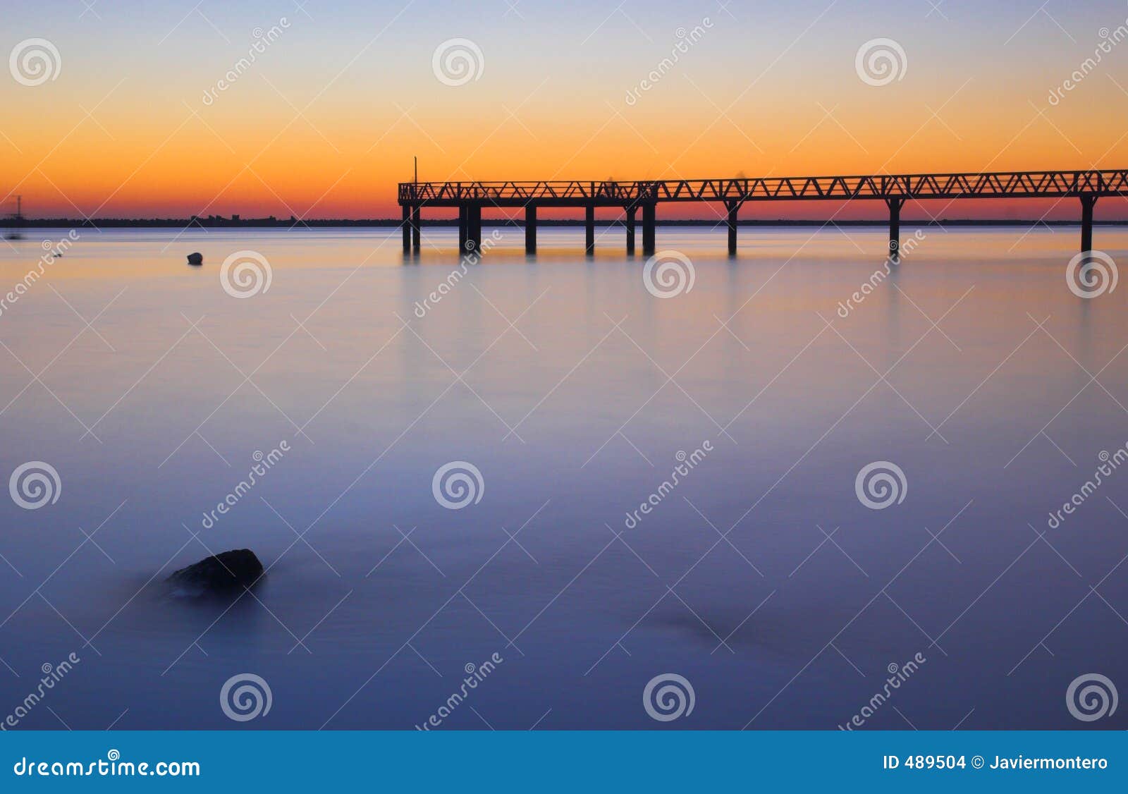 Dock At Sunset Picture. Image: 489504
