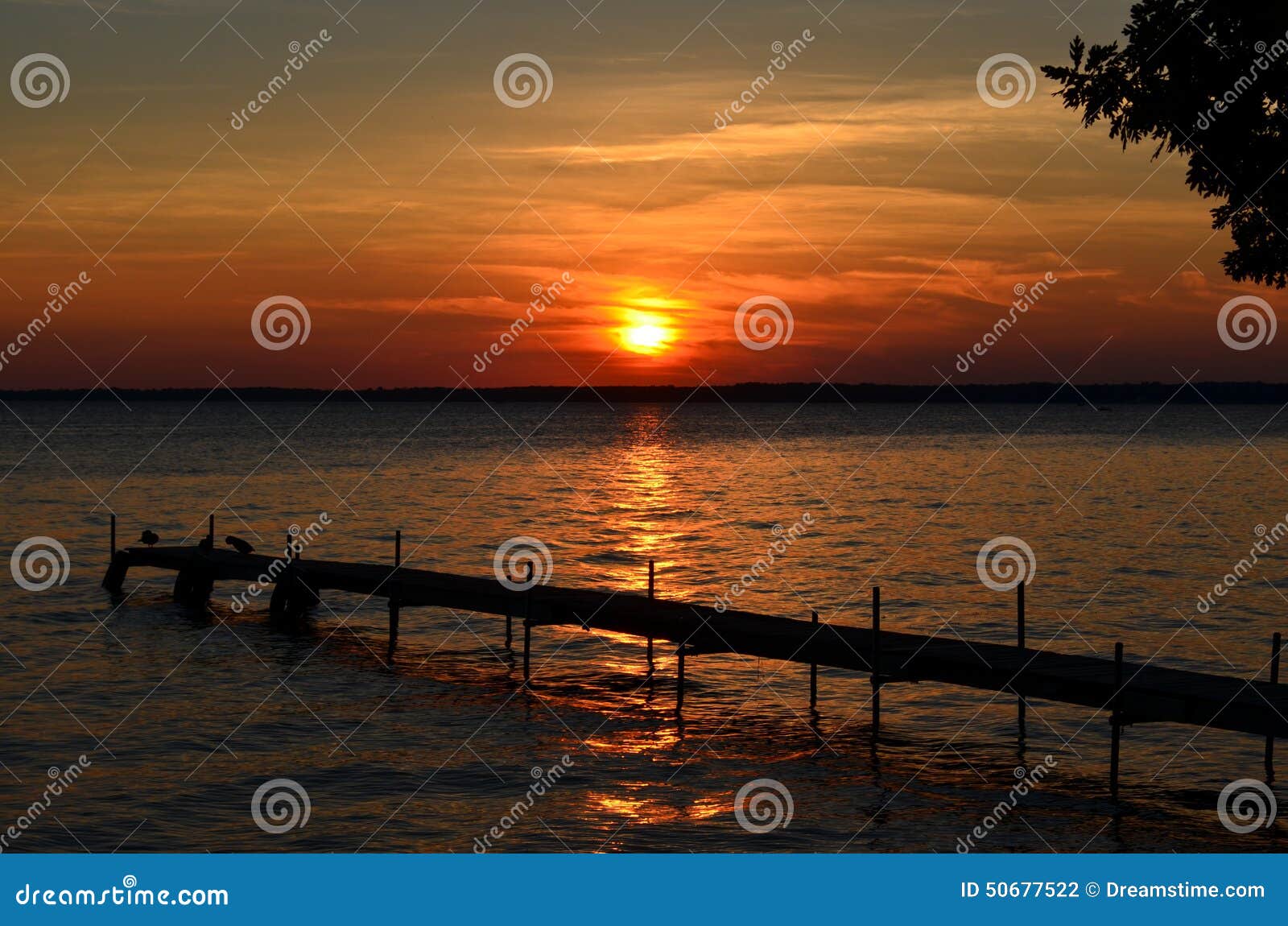 Dock Sunset stock photo. Image of sunrise, serene, cloud - 50677522