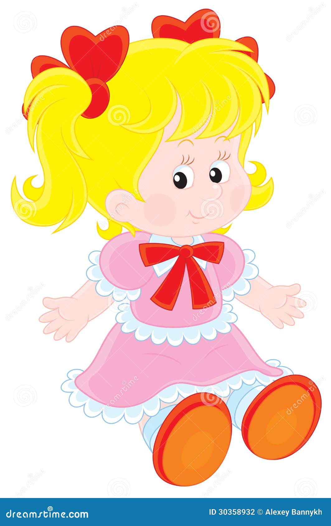 Docka vektor illustrationer. Illustration av barn, teckning - 30358932