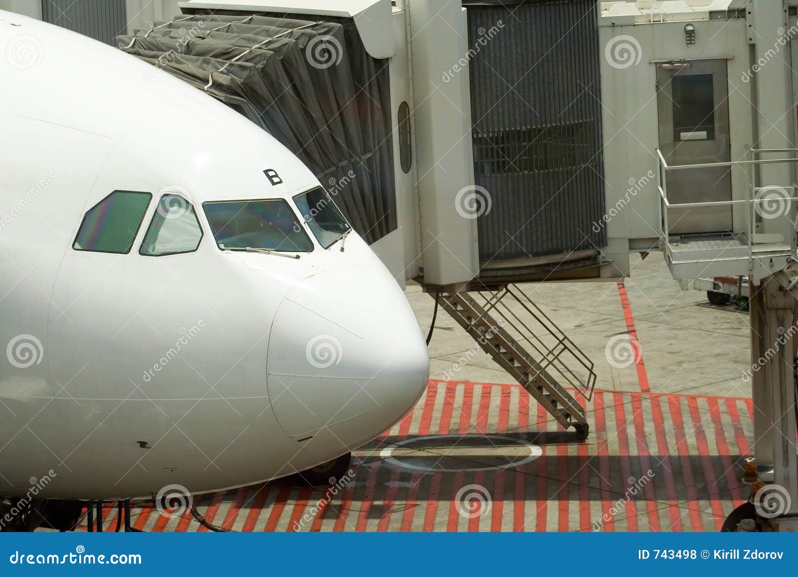 Docked plane stock photo. Image of aerobus, airport, park - 743498