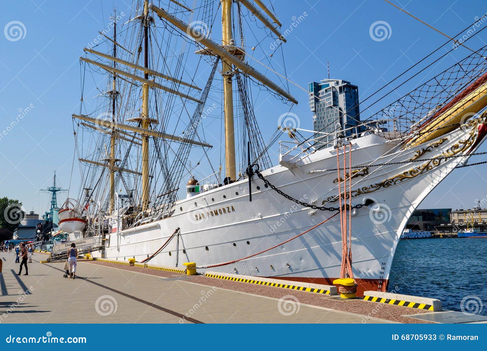 Docked sail ship editorial stock photo. Image of battleship - 68705933