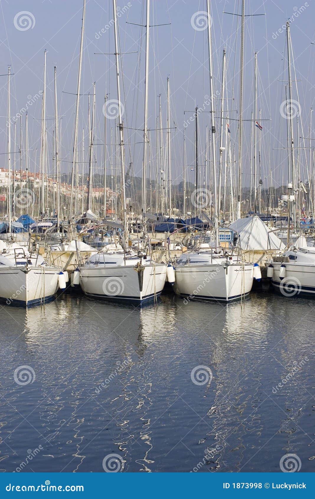 Docked sailboats stock photo. Image of floating, marinas - 1873998