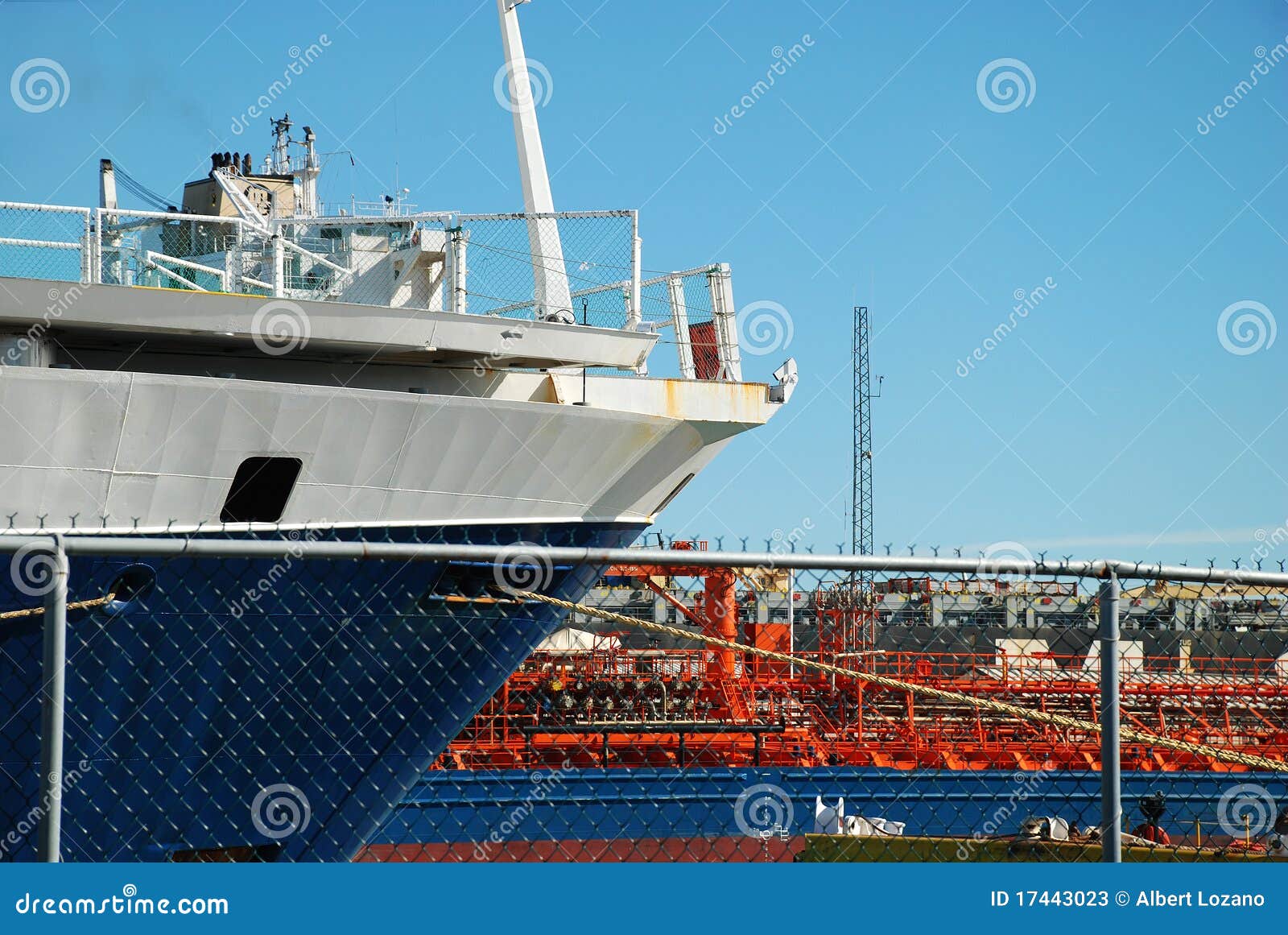 Docked ship stock image. Image of vessel, boat, nautical - 17443023