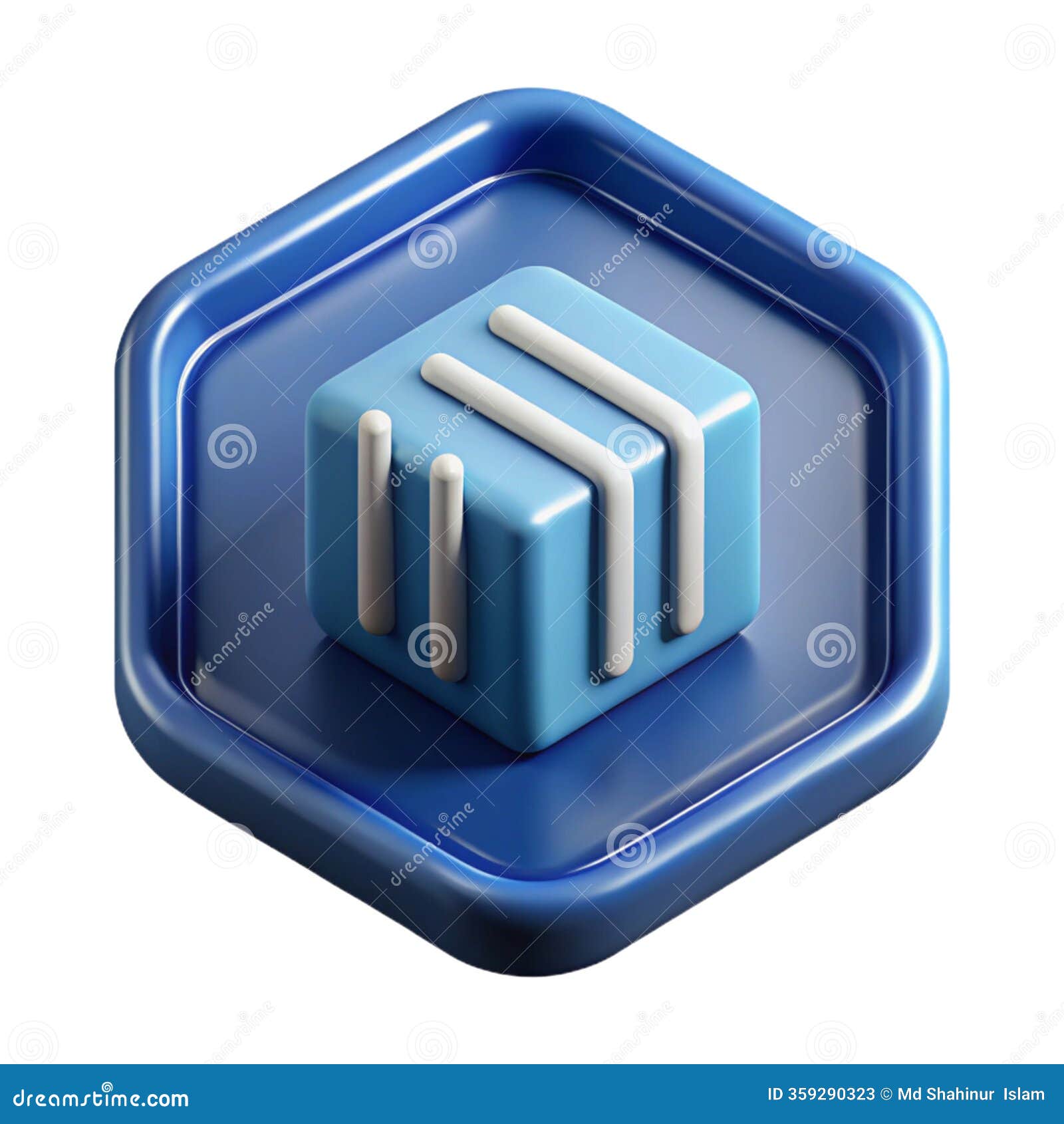 Docker Logo 3D Icon Perfectly Royalty-Free Stock Photo | CartoonDealer ...