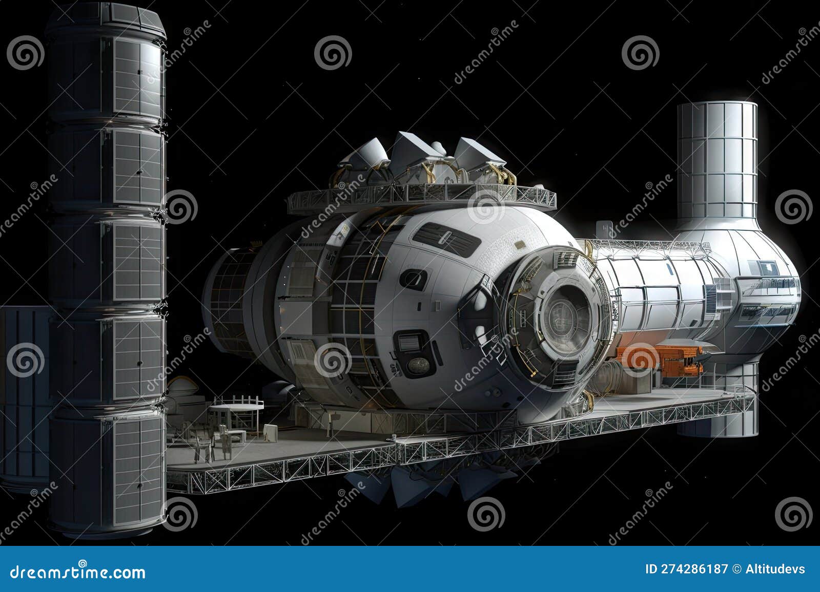 Docking Bay, with Spacecraft Arriving and Departing on a Regular Basis ...