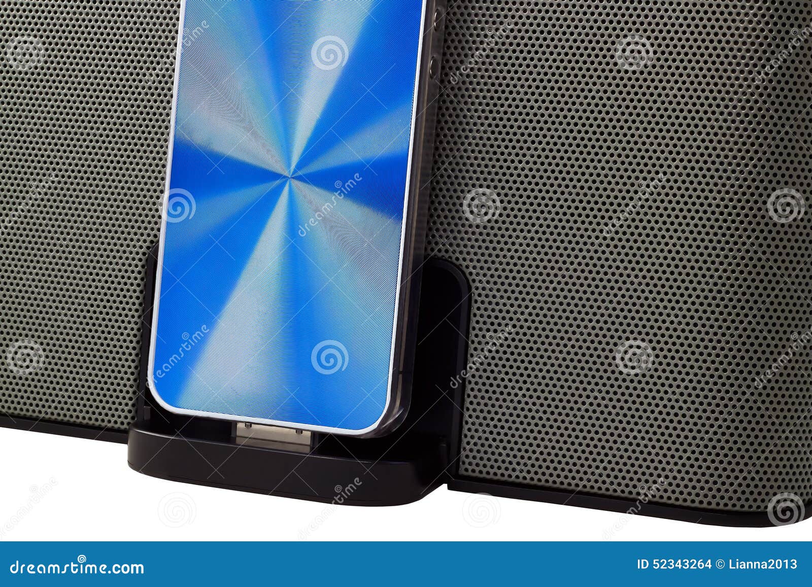 A Docking Station With Blue Plastic Boat On The Water Surface Still And ...