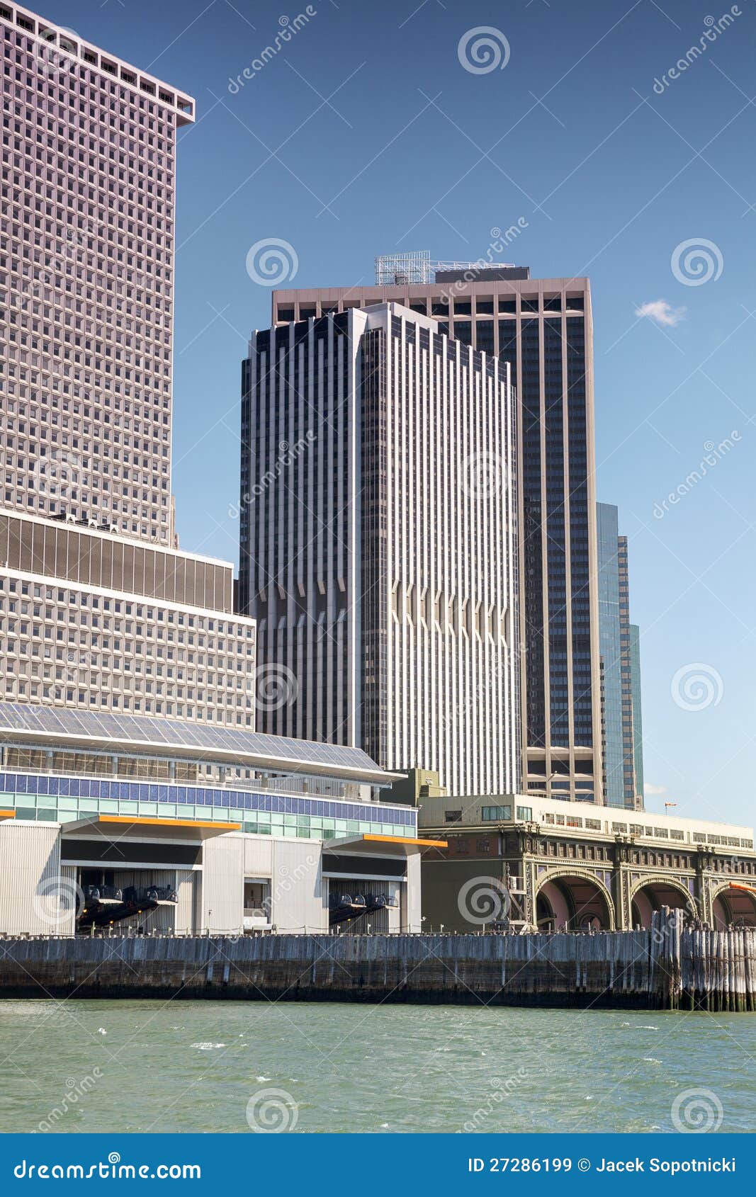 Docks of NYC, USA stock image. Image of high, vertical - 27286199