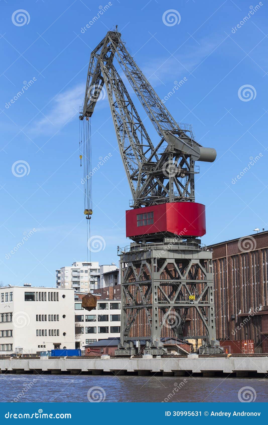 Dockside crane stock image. Image of coastal, industry - 30995631