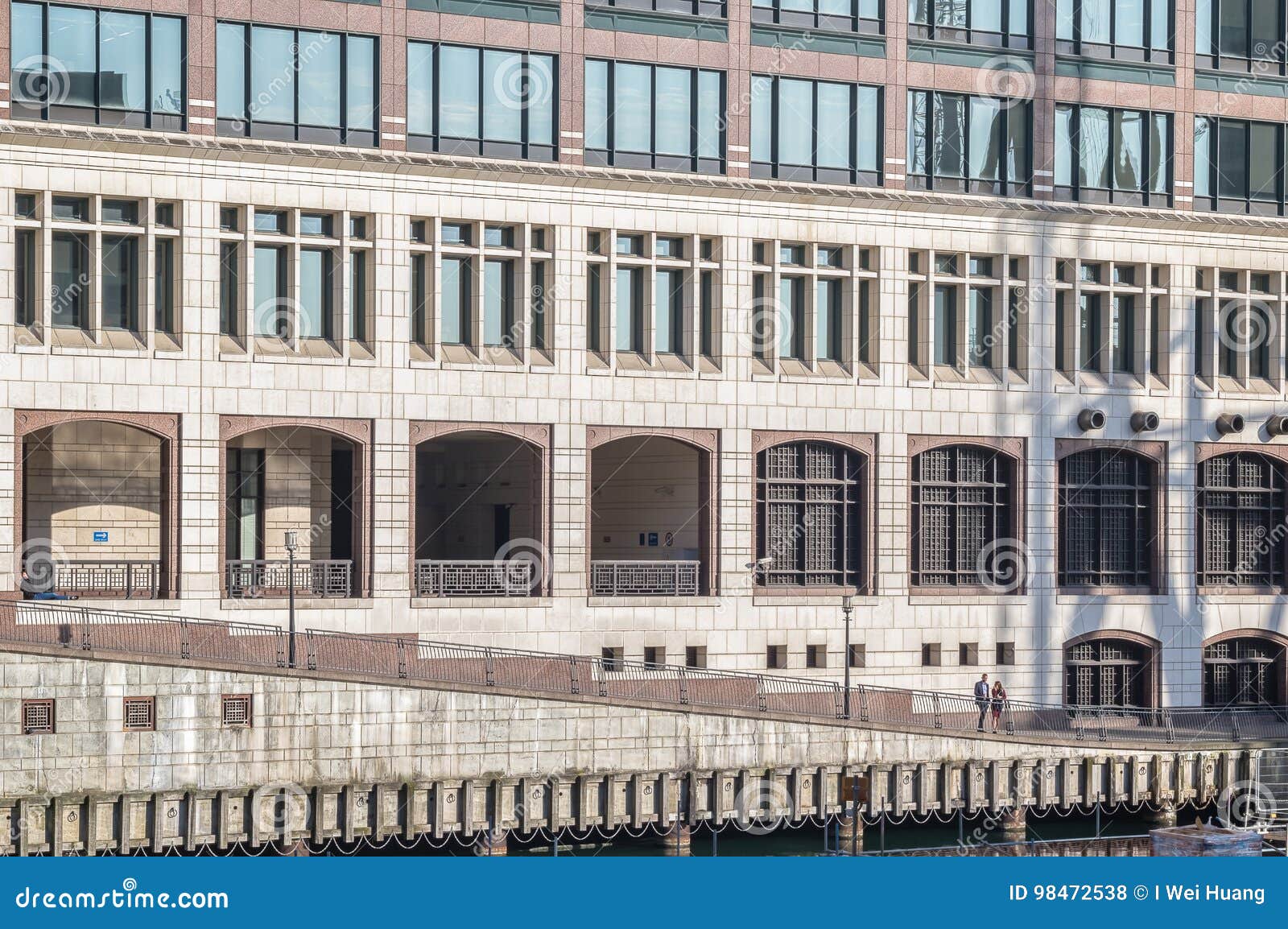 Dockside Office Building in Canary Wharf, Editorial Stock Photo - Image ...