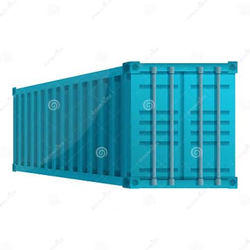 Dockyard Cargo Container Icon, Cartoon Style Stock Vector ...