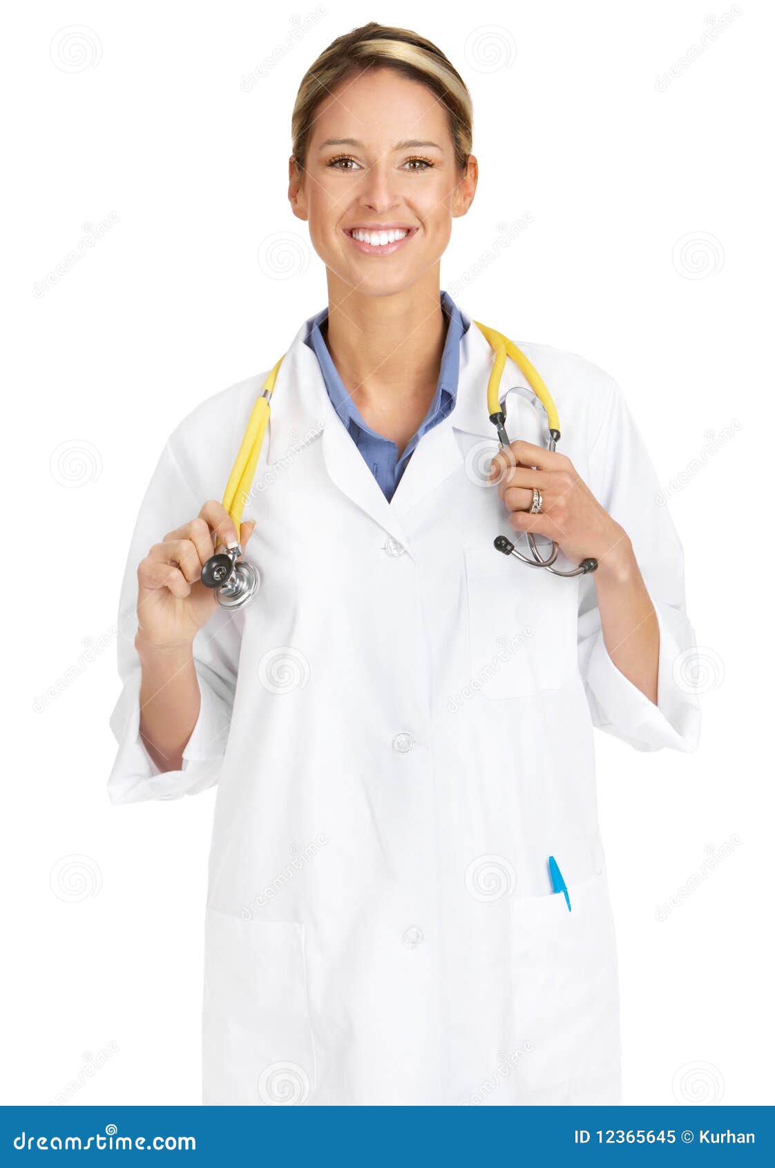 Docteur image stock. Image du fond, isolement, hôpital - 12365645