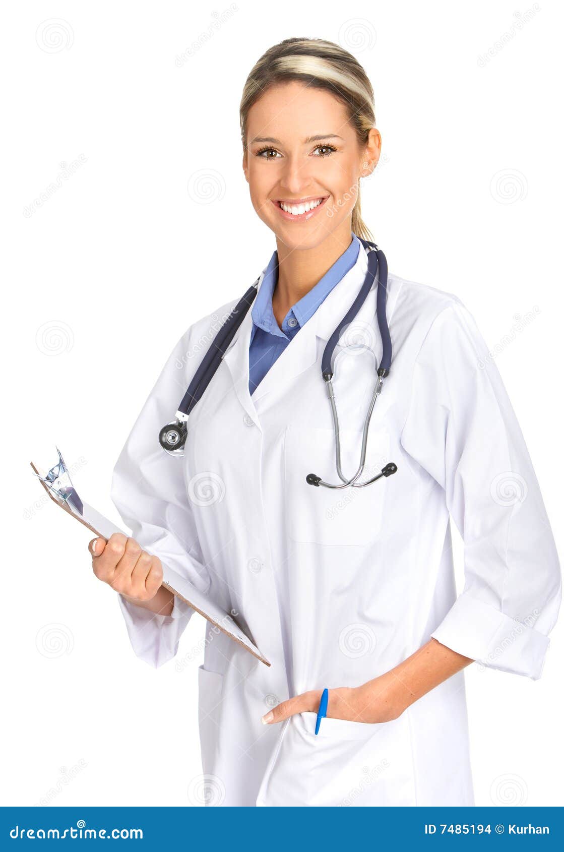 Doctor stock photo. Image of blue, isolated, laboratory - 7485194