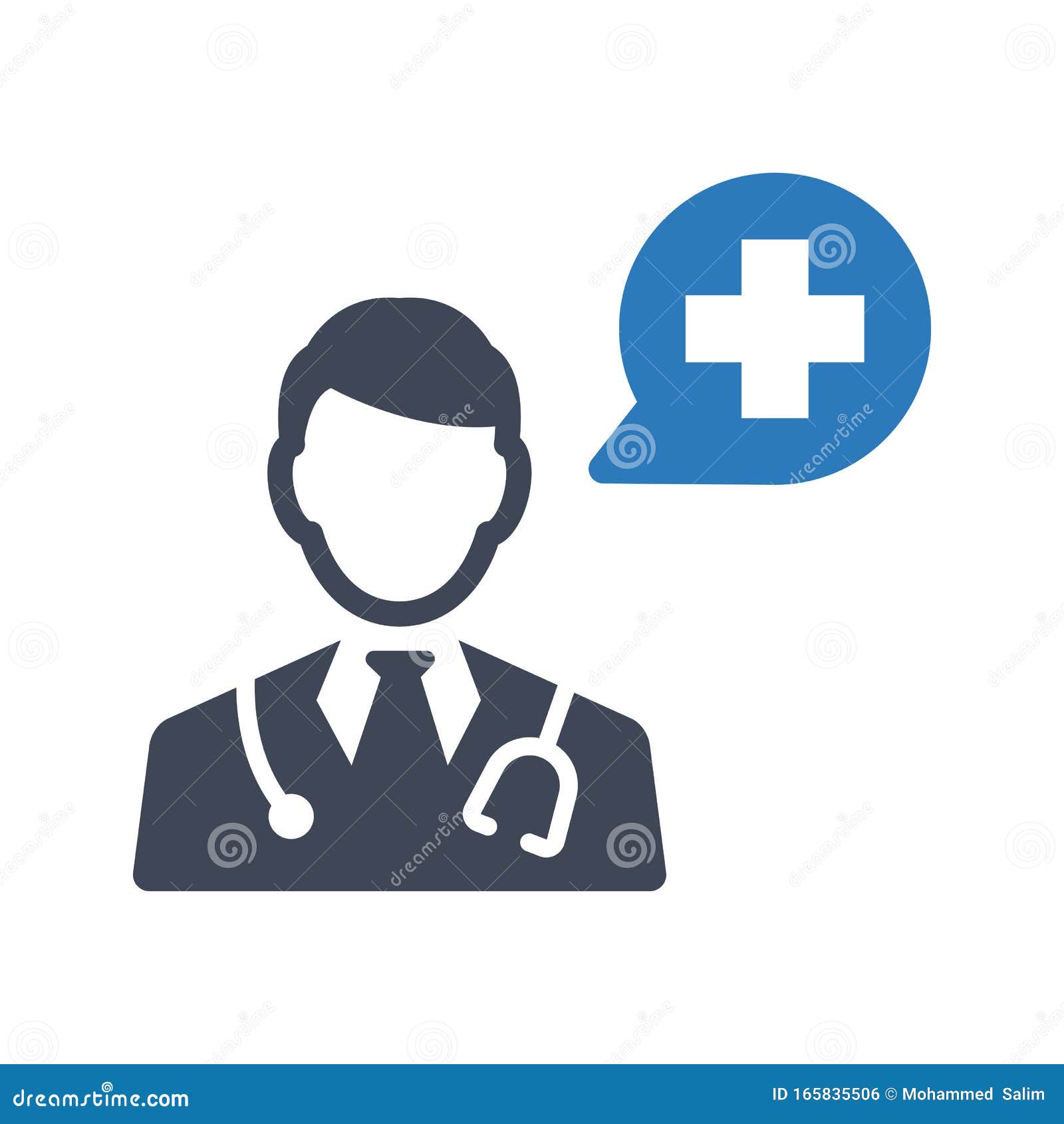 Doctor Advice Icon. Physician Help. Stock Vector - Illustration of ...