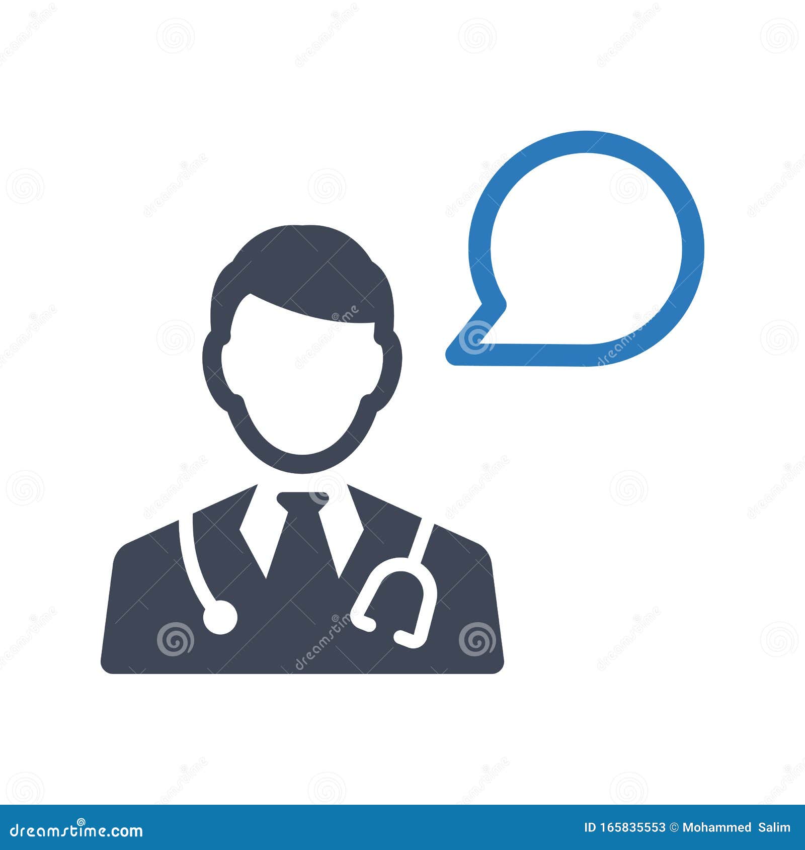 Doctor Advice Icon. Vector Design Stock Vector - Illustration of health ...