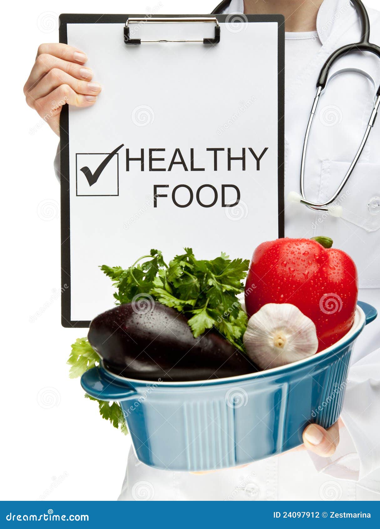 Doctor Advising Healthy Food Stock Photo - Image of dish, concept: 24097912