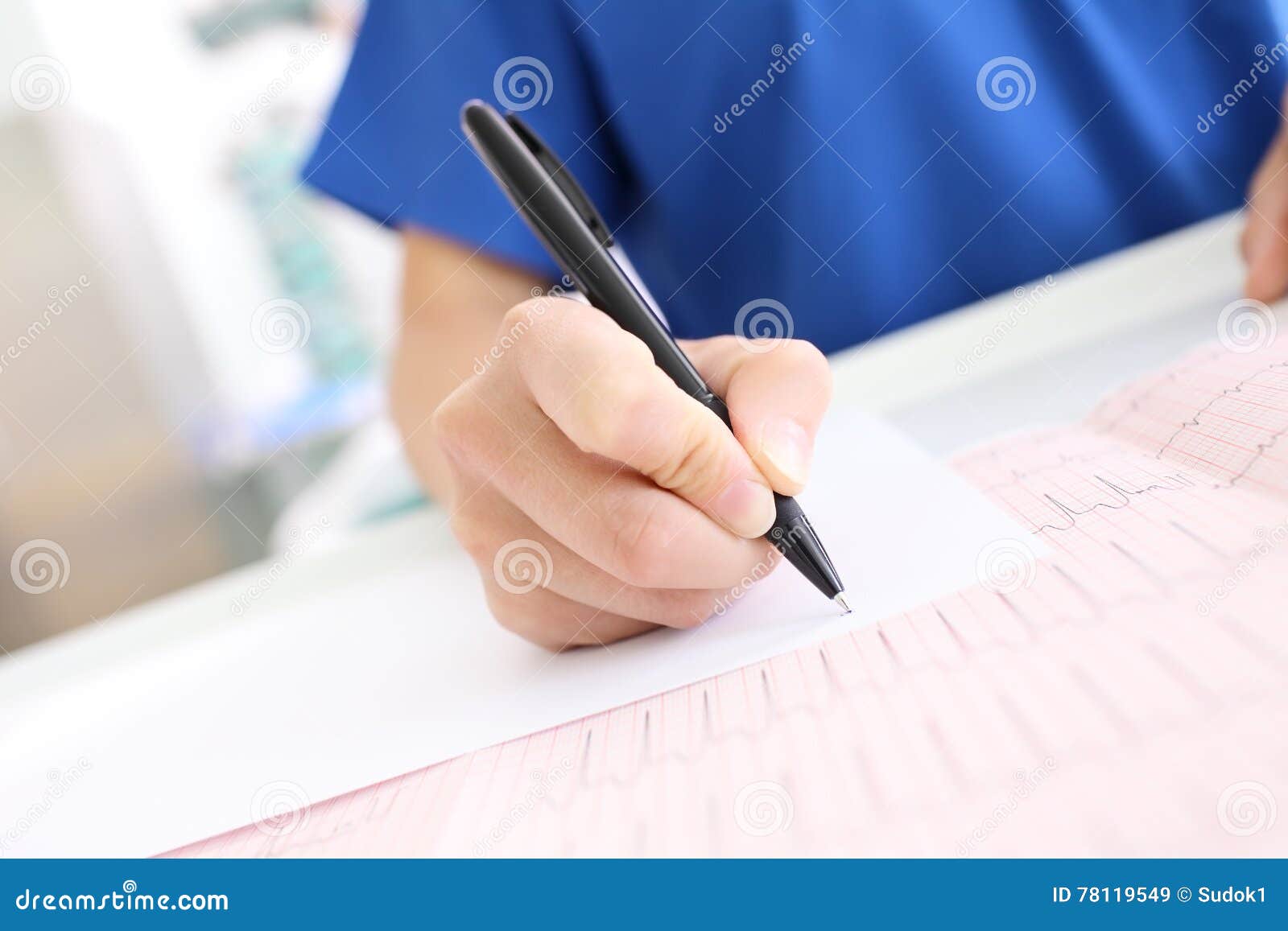 Doctor Analyzes the Patient S Test Results Stock Image - Image of ideas ...