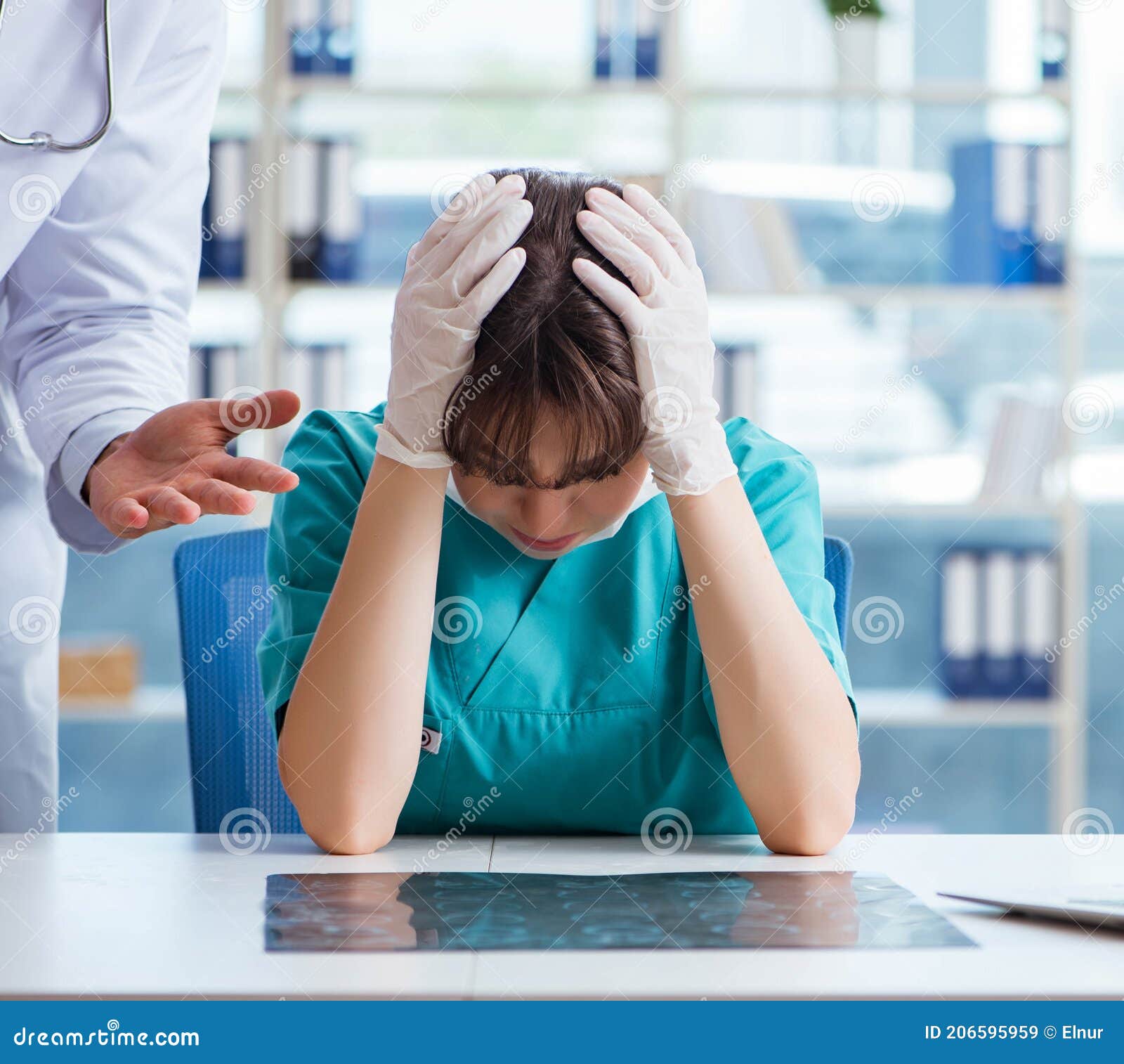 Doctor Angry at His Assistant Due To Medical Error Stock Image - Image ...