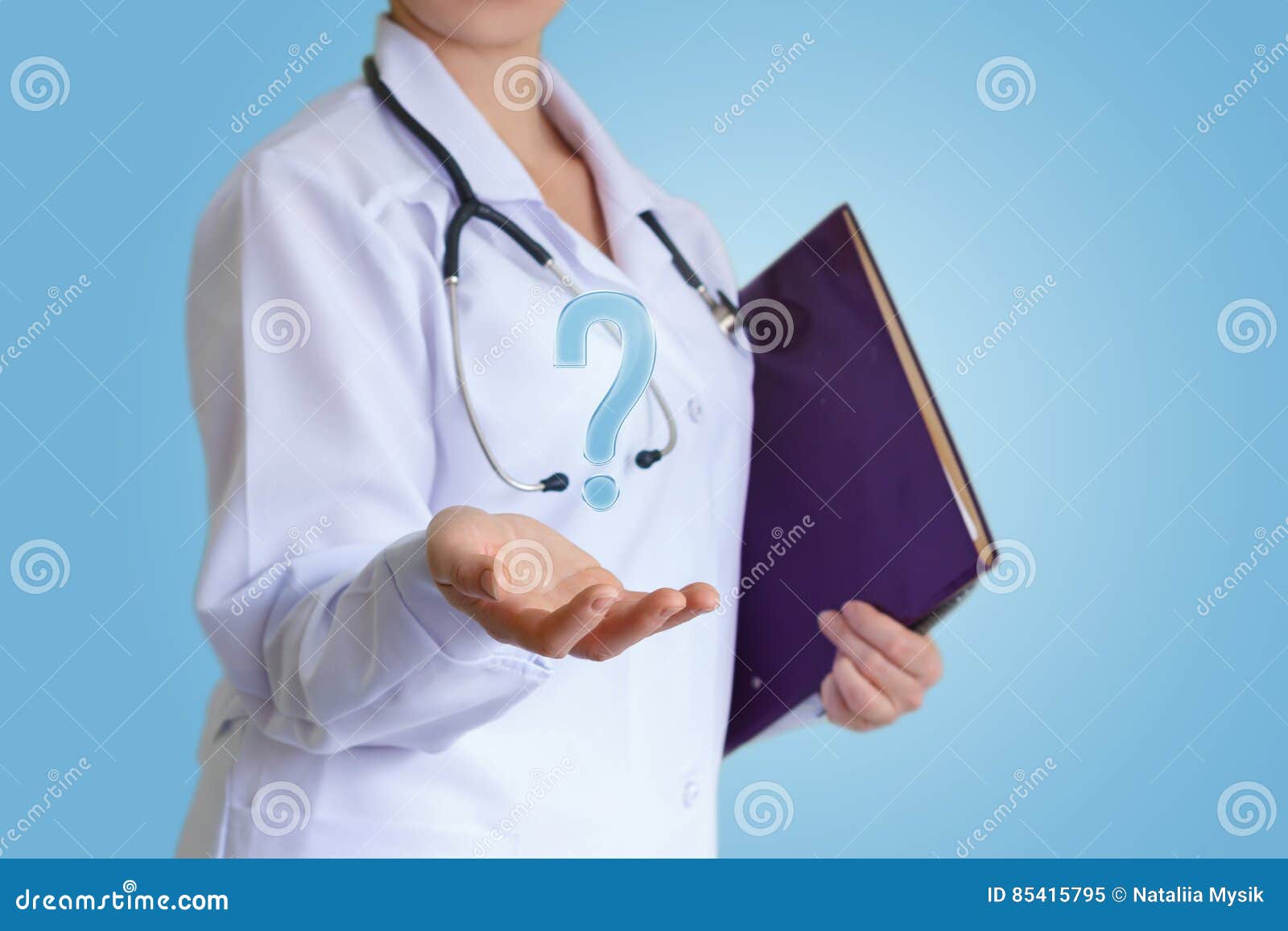 Doctor answers questions. stock image. Image of glass - 85415795