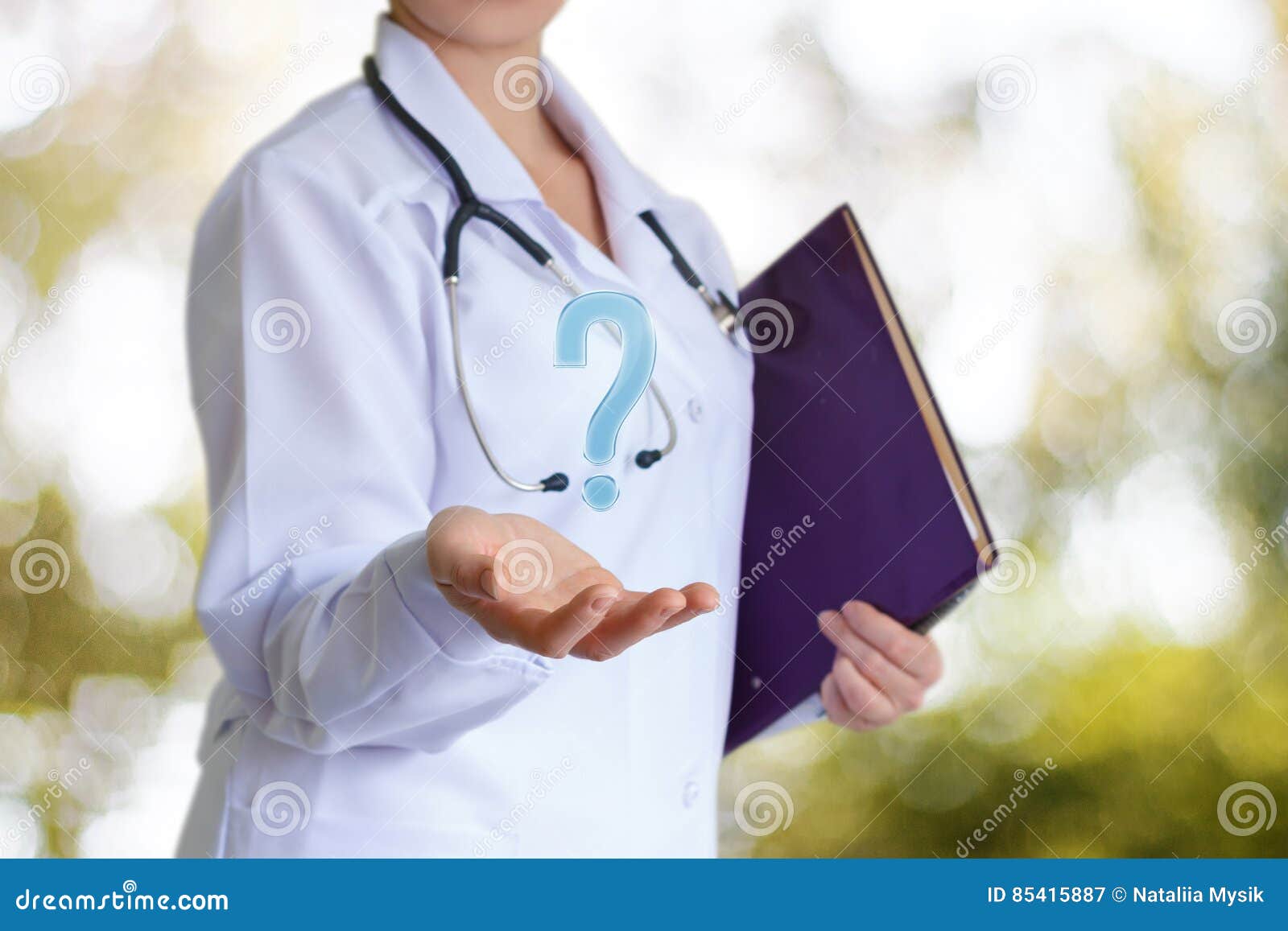 Doctor answers questions. stock image. Image of medical - 85415887
