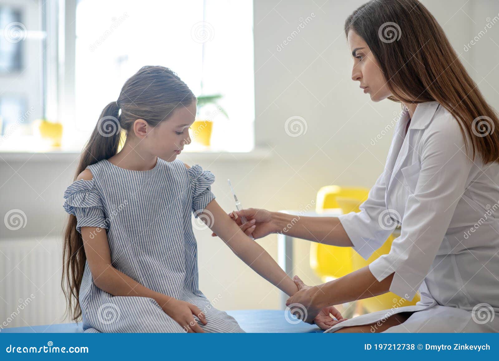 Doctor Applying a Plaster To a Place of Injection Stock Photo - Image ...