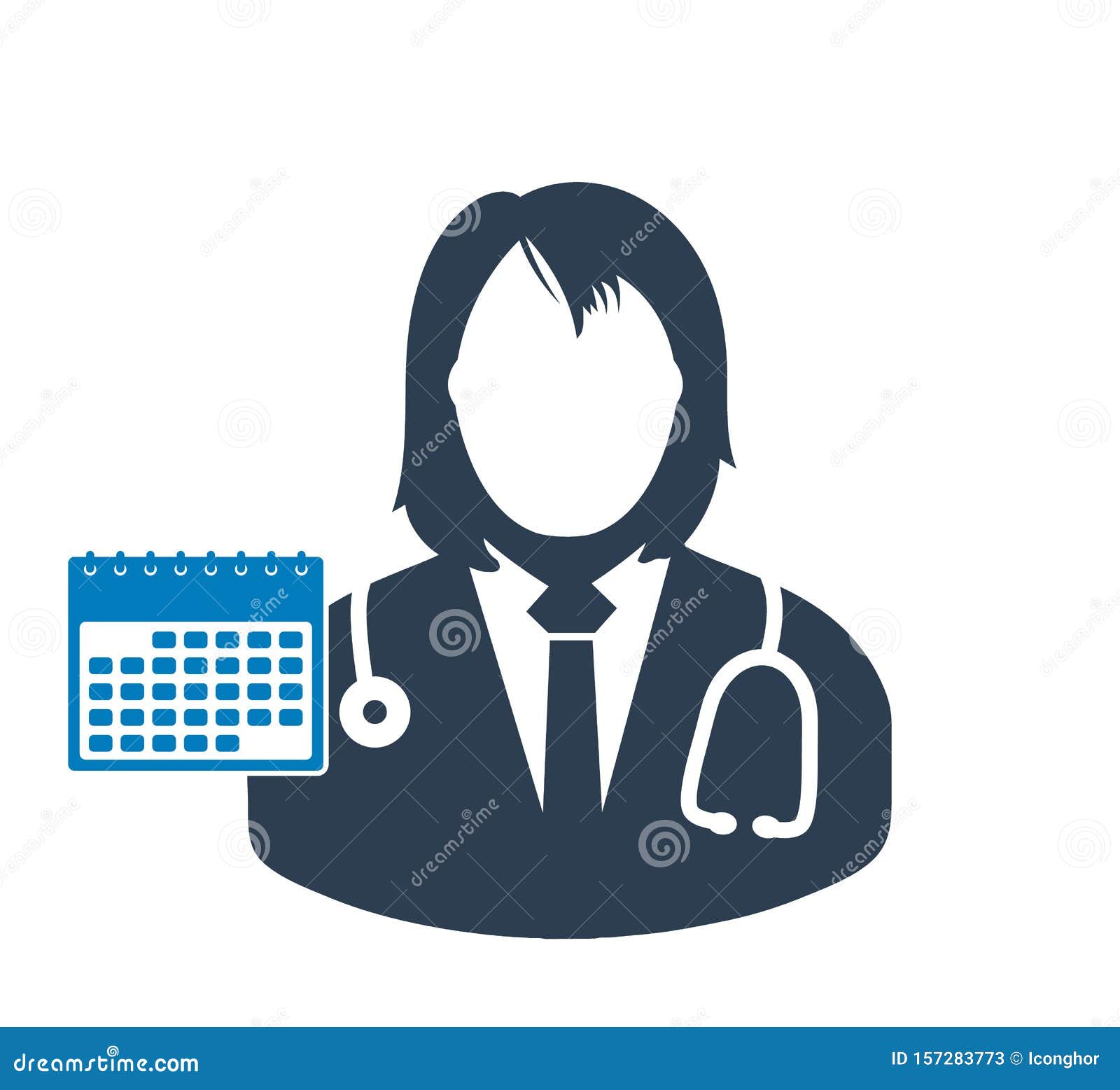 Doctor appointment icon. stock vector. Illustration of graphic - 157283773