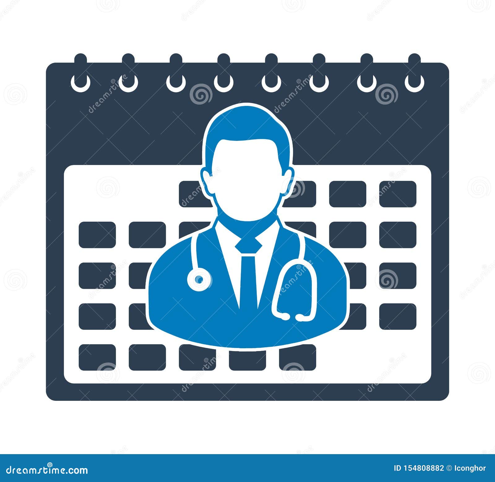 Doctor Appointment Icon . stock vector. Illustration of hospital ...