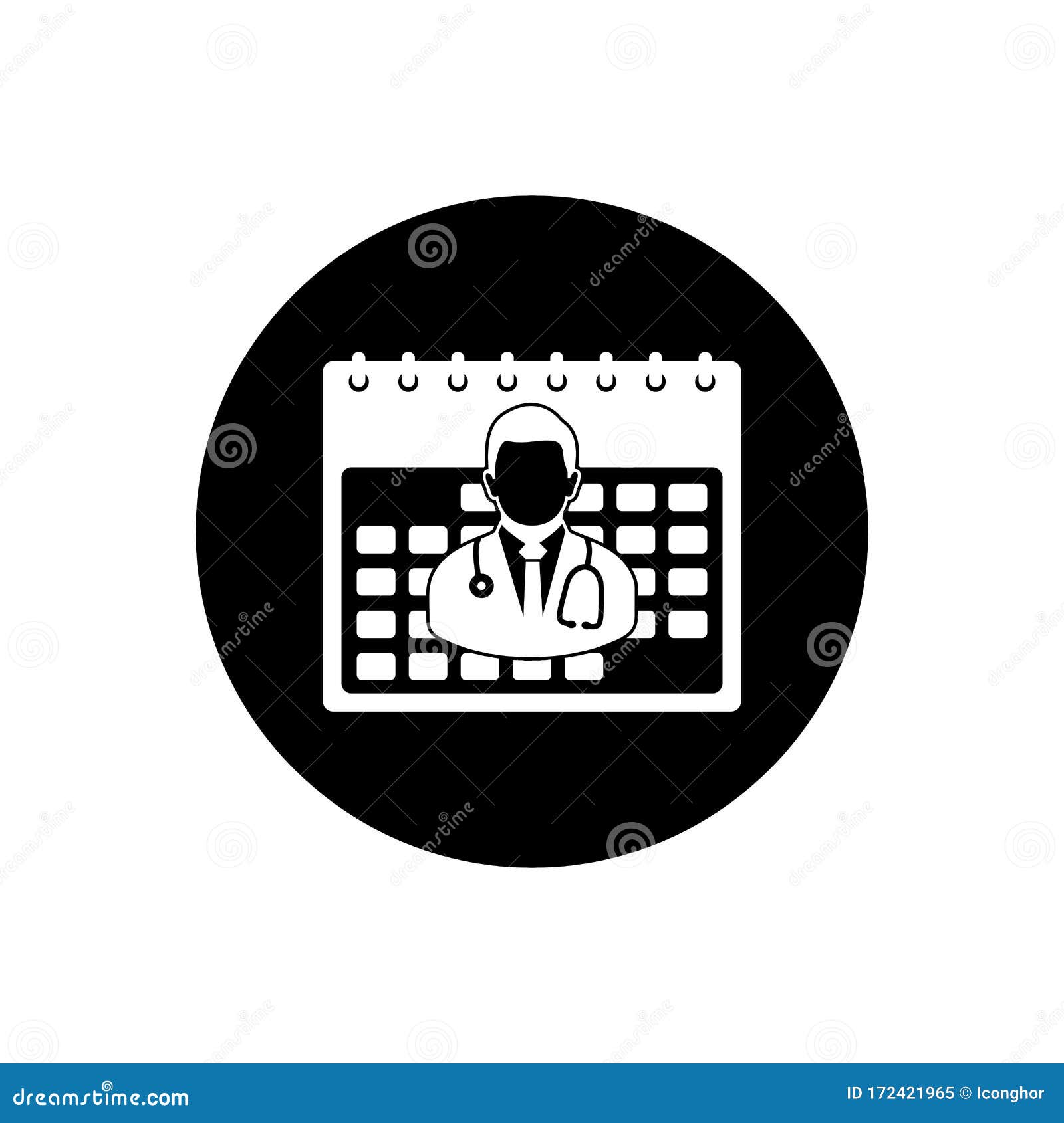 Doctor Appointment Icon. stock vector. Illustration of vector - 172421965