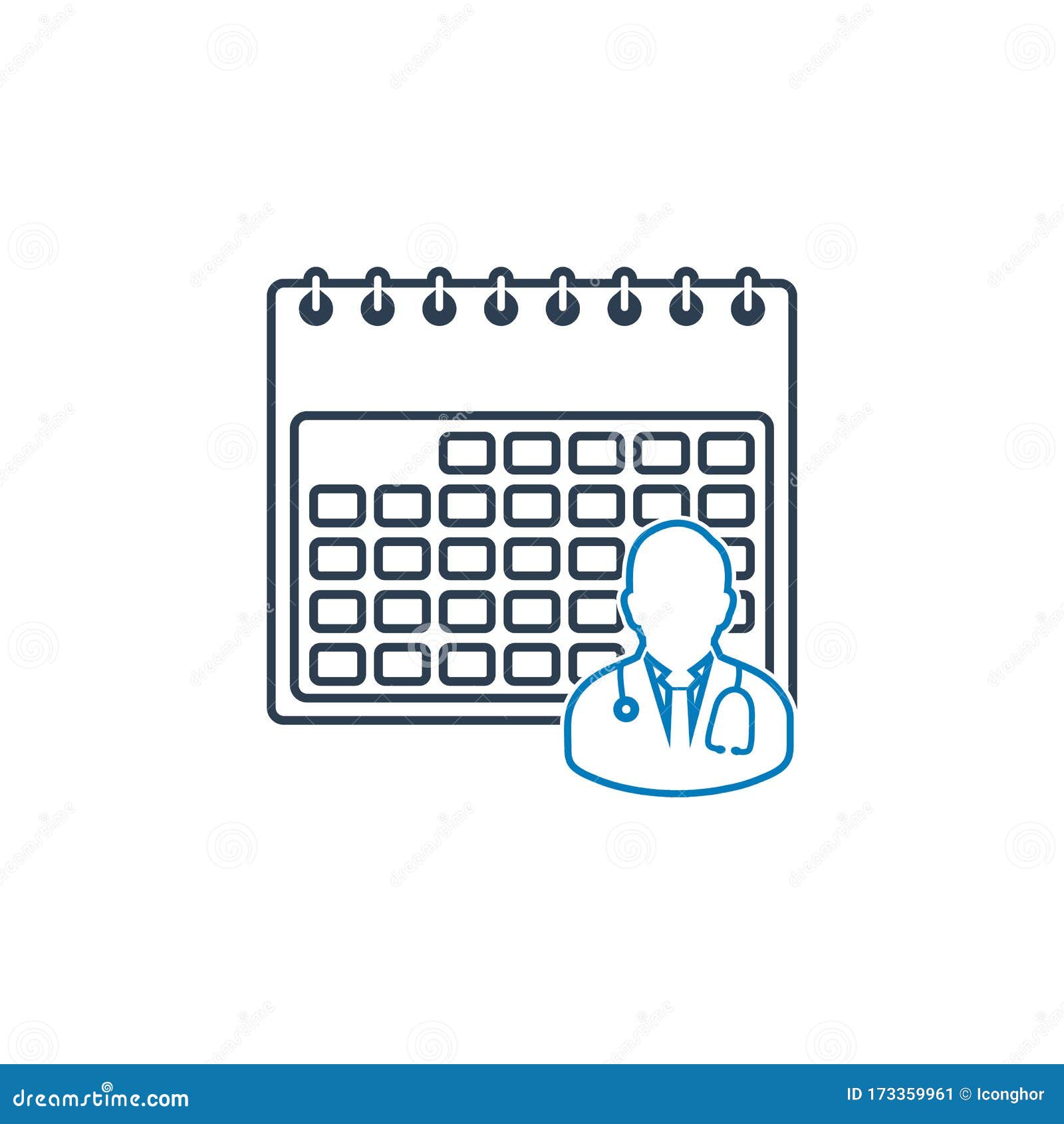 Doctor Appointment Line Icon. Stock Vector - Illustration of ...