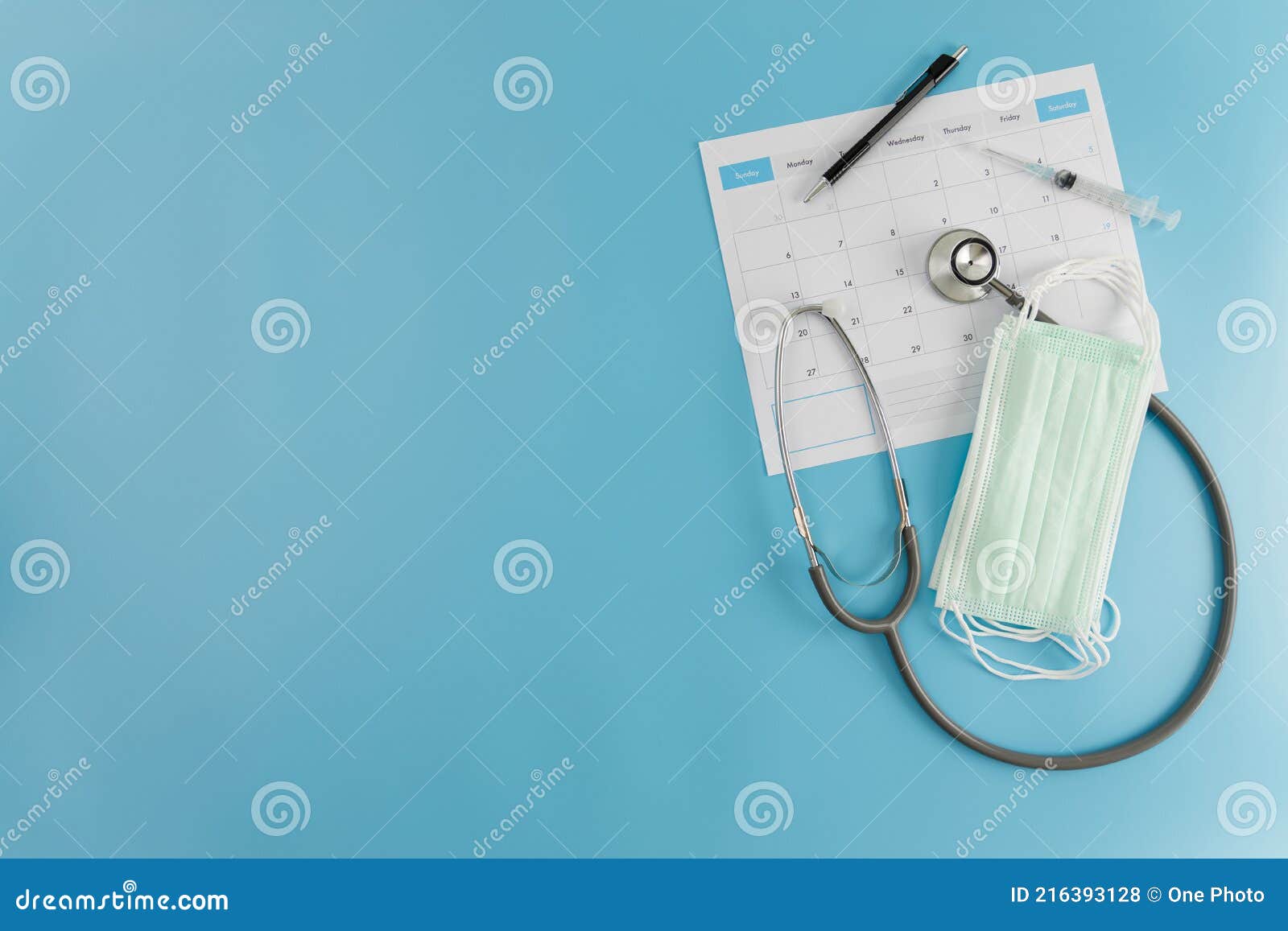 Doctor Appointment Schedule Checkup on Calendar Medicine Doctor Working ...