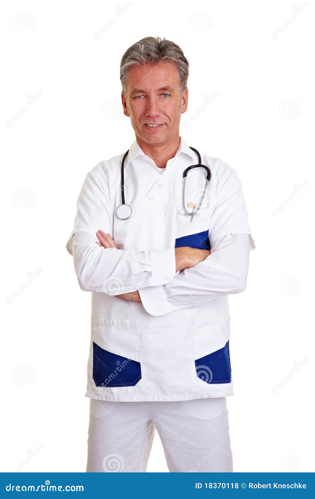 Doctor with arms crossed stock photo. Image of care, people - 18370118