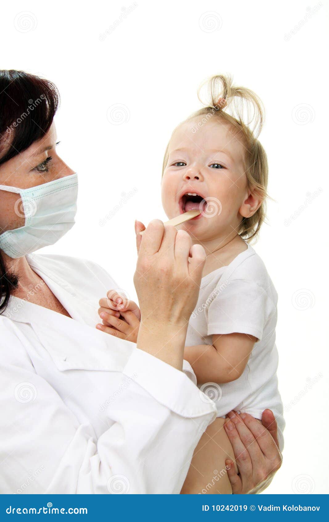 Doctor with baby stock image. Image of females, girls - 10242019