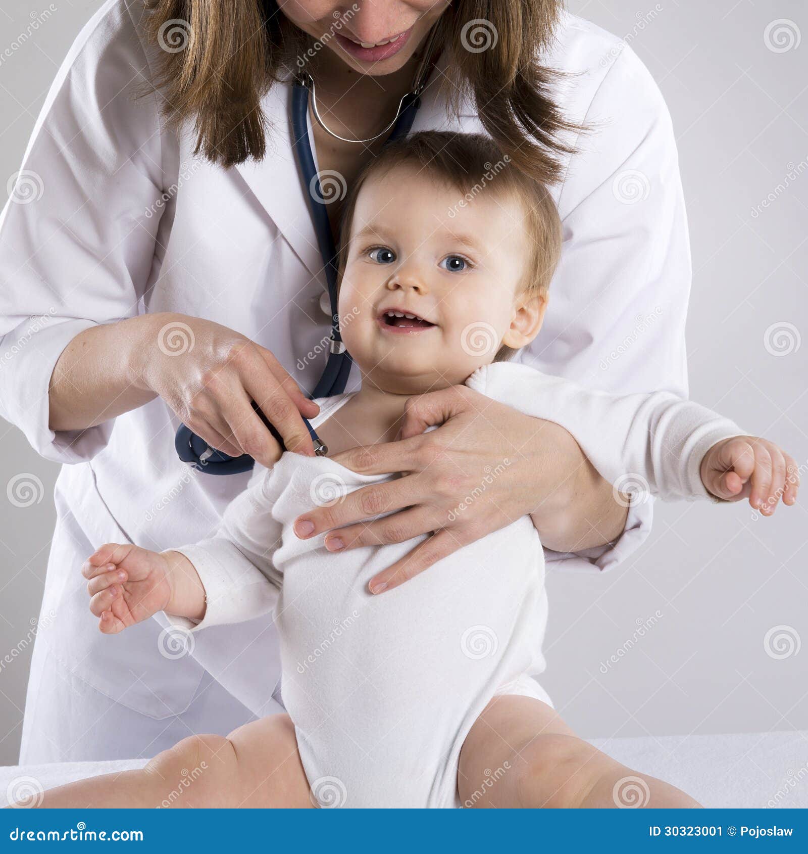 Doctor and baby stock image. Image of healthy, healthcare - 30323001