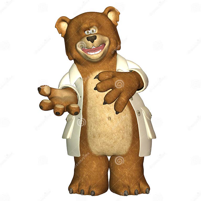 Doctor Bear stock illustration. Illustration of huge, isolated - 3586502