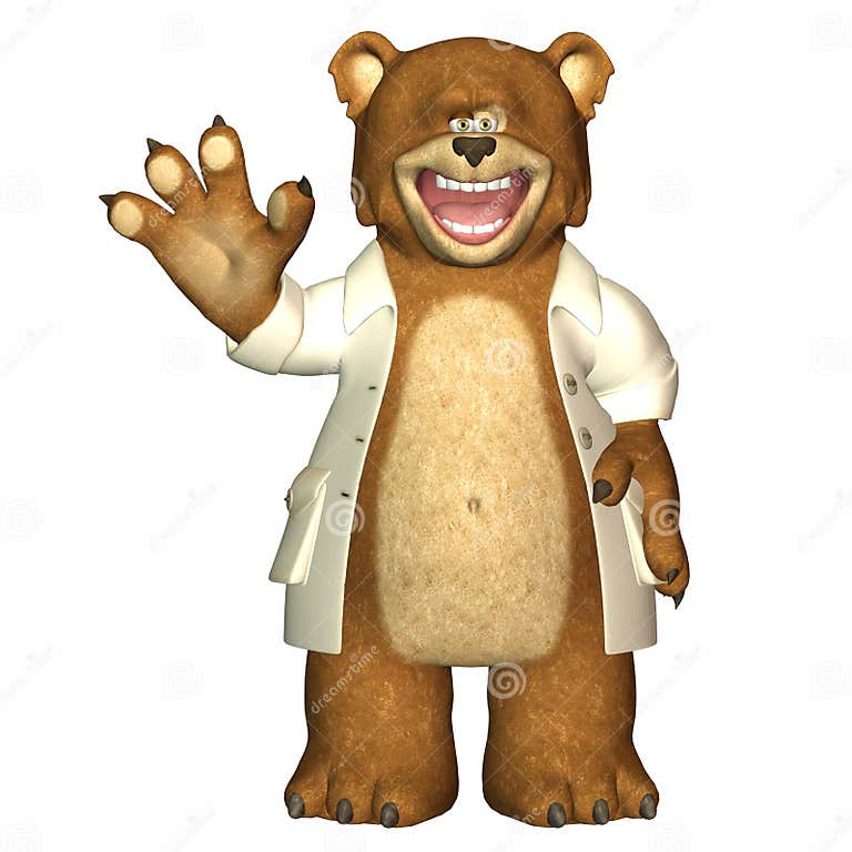 Doctor Bear stock illustration. Illustration of humorous - 3586514