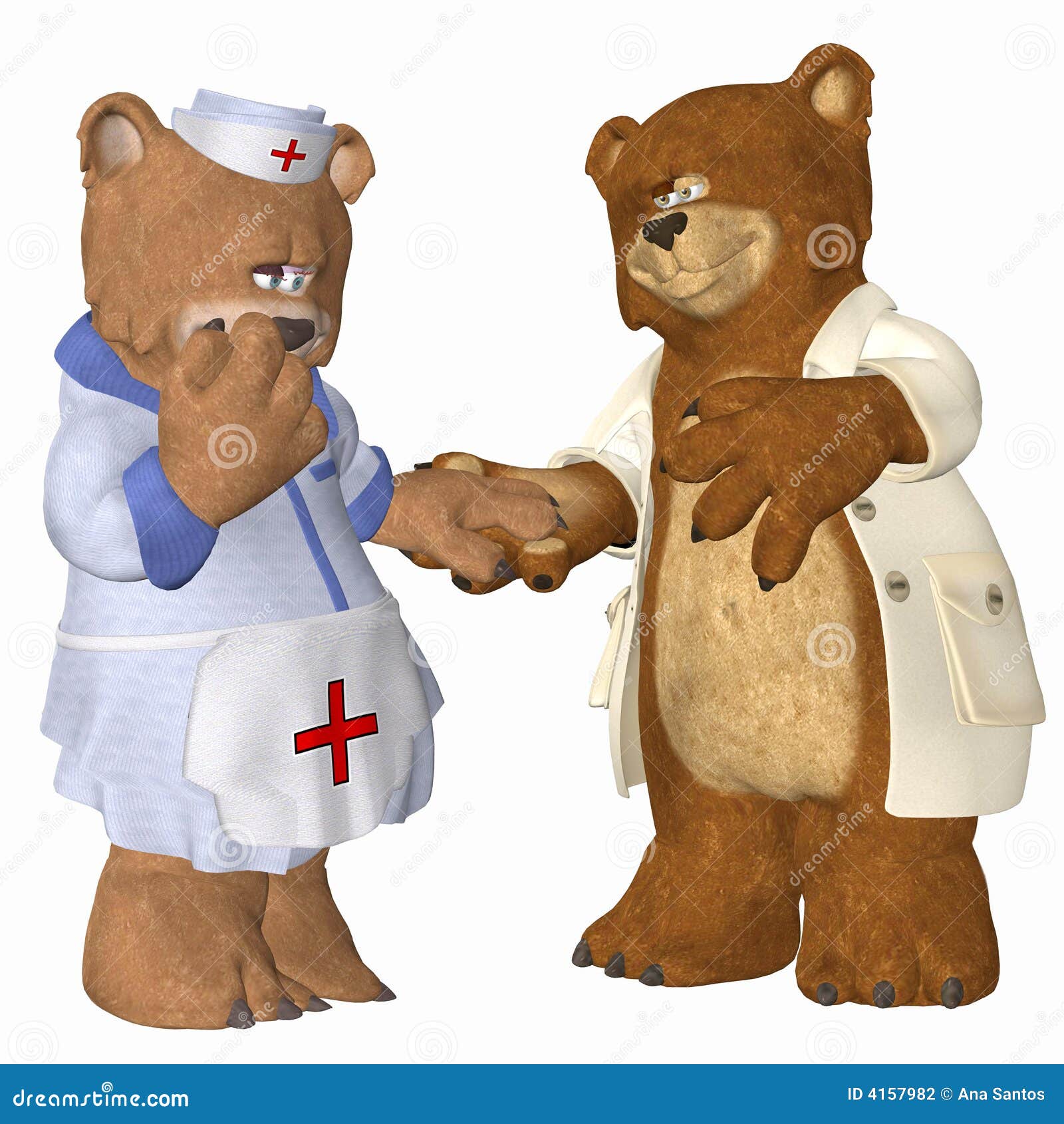 Doctor bear and Nurse Bear editorial photography. Illustration of ...