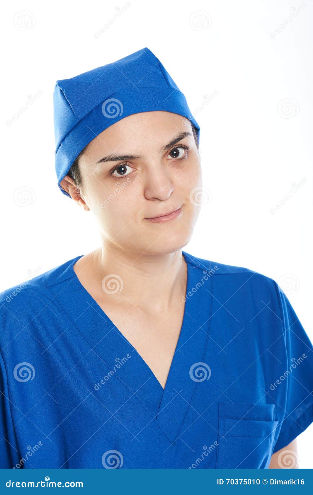 Doctor blue uniform stock photo. Image of beauty, medic - 70375010