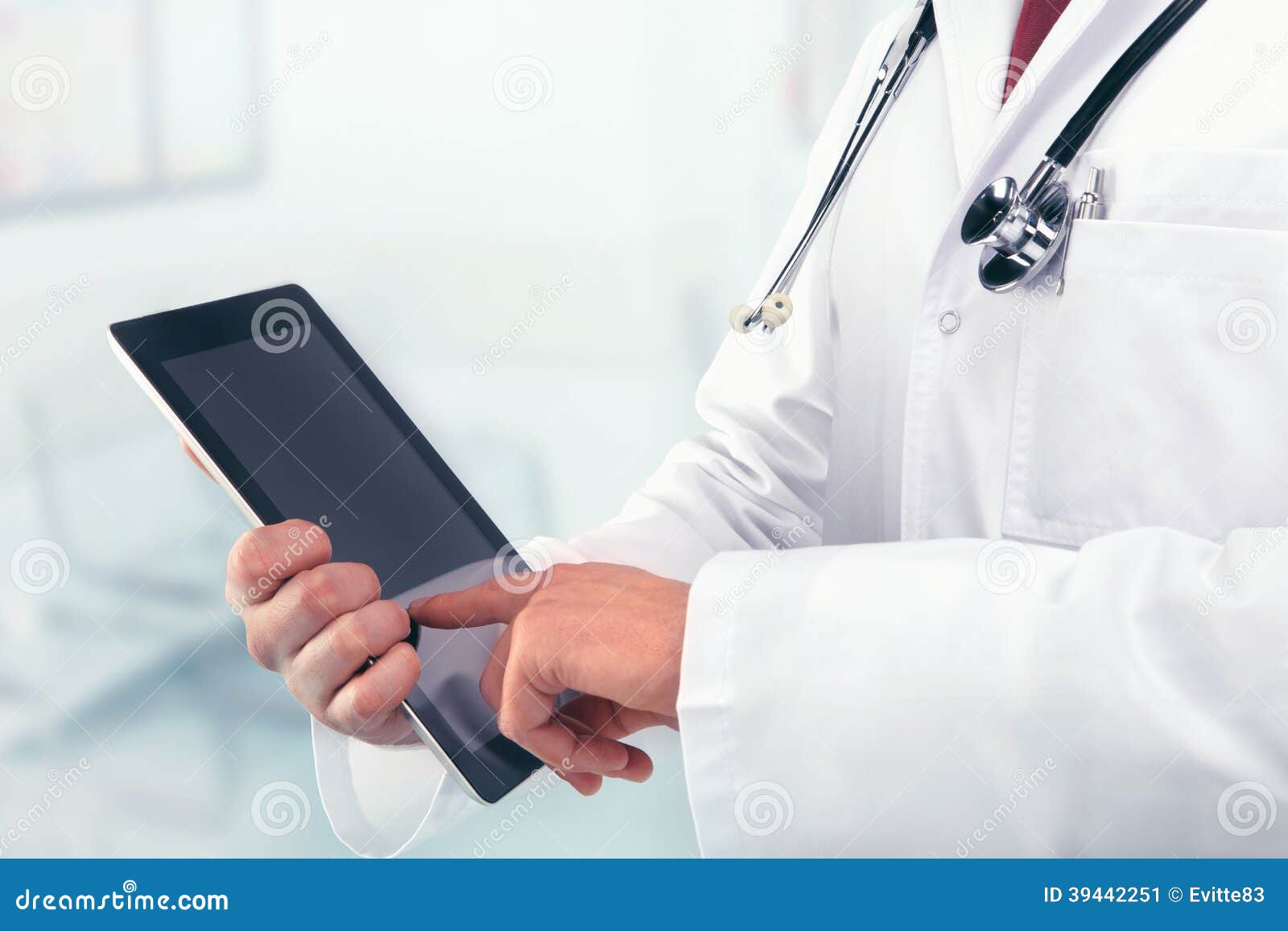 Doctor with board stock image. Image of occupation, electronic - 39442251