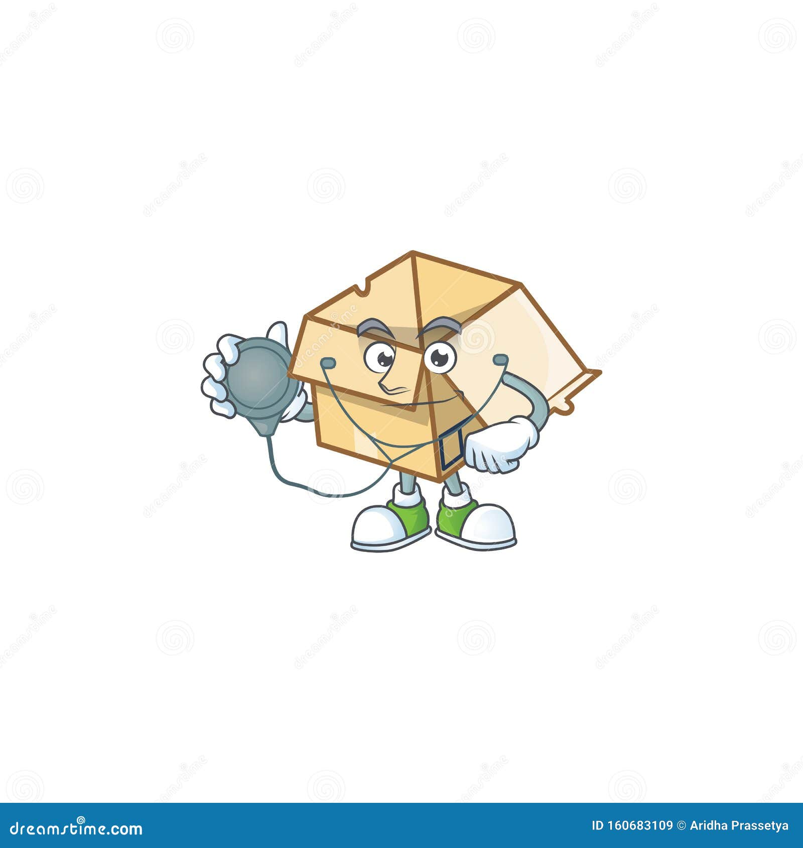 Doctor Box Cardboard Open for Goods Packaging Stock Vector ...