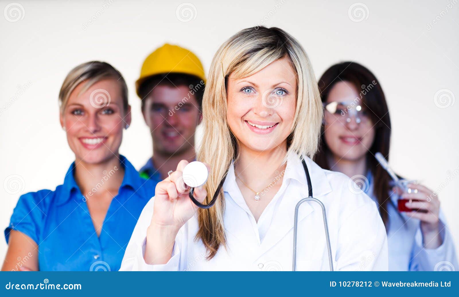 Doctor, Businesswoman, Engineer and Scientist Stock Photo - Image of ...