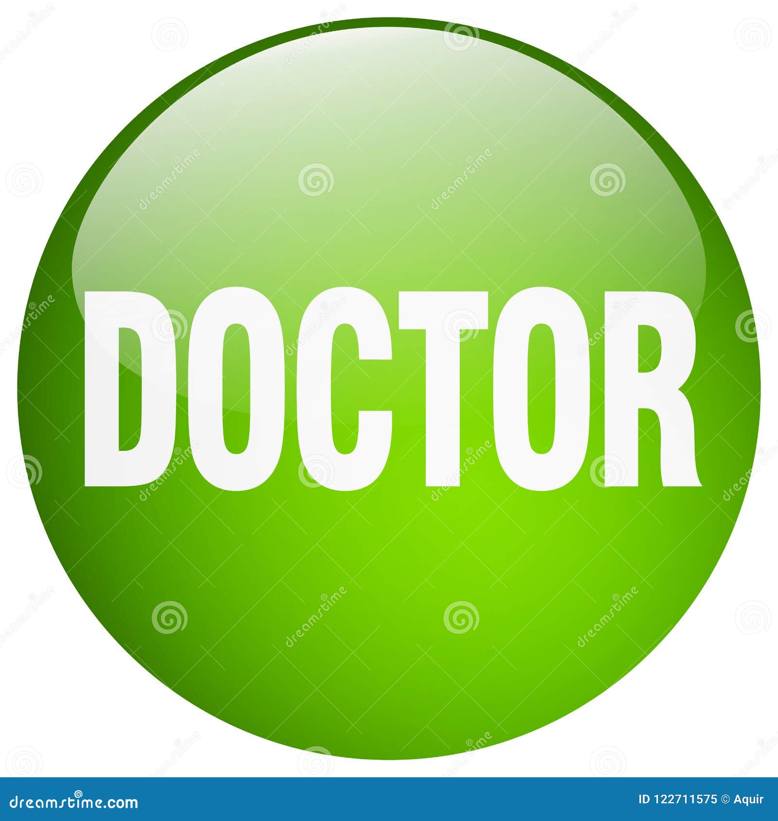Doctor button stock vector. Illustration of banner, note - 122711575