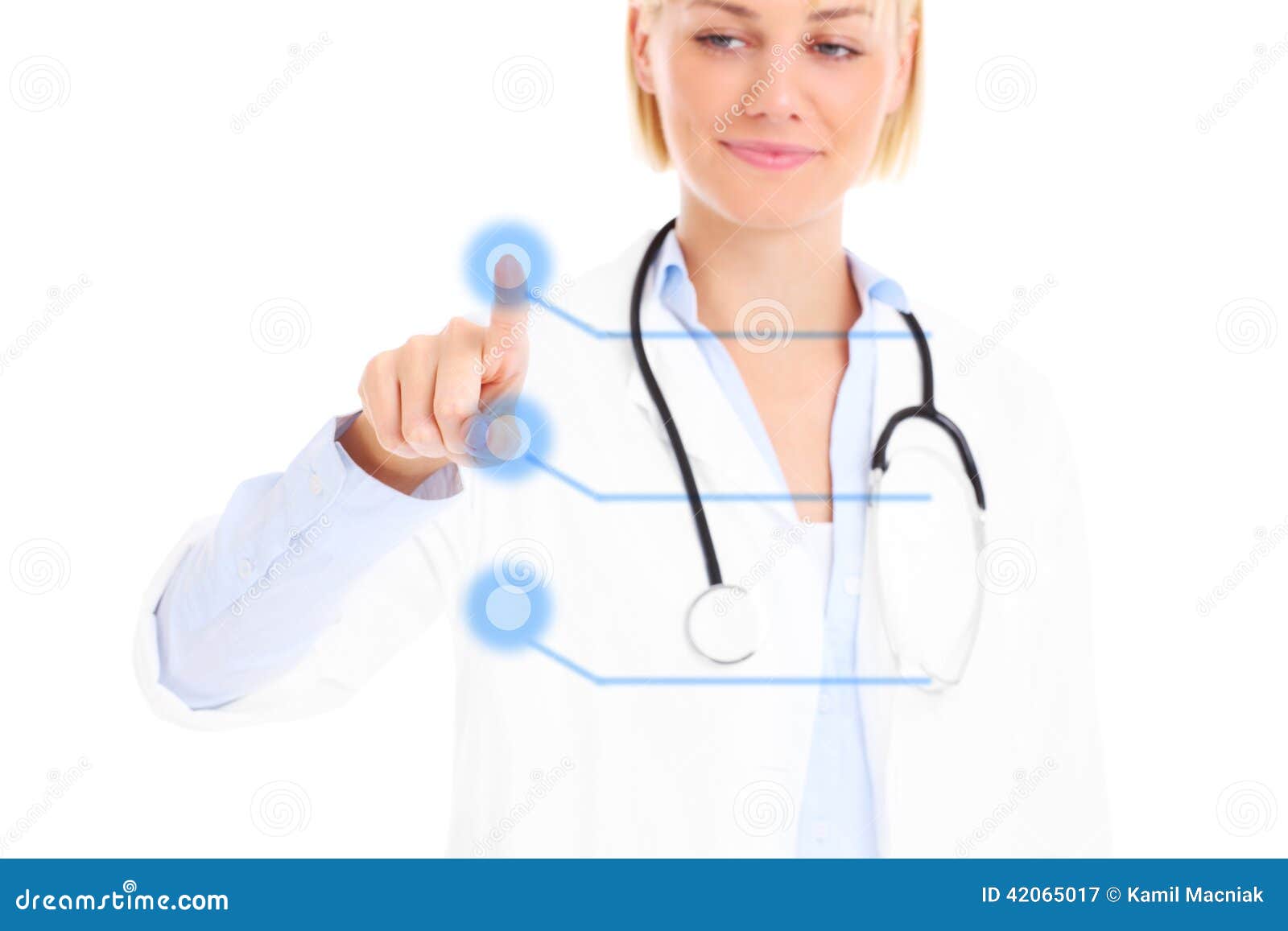 Doctor and buttons stock image. Image of face, happy - 42065017