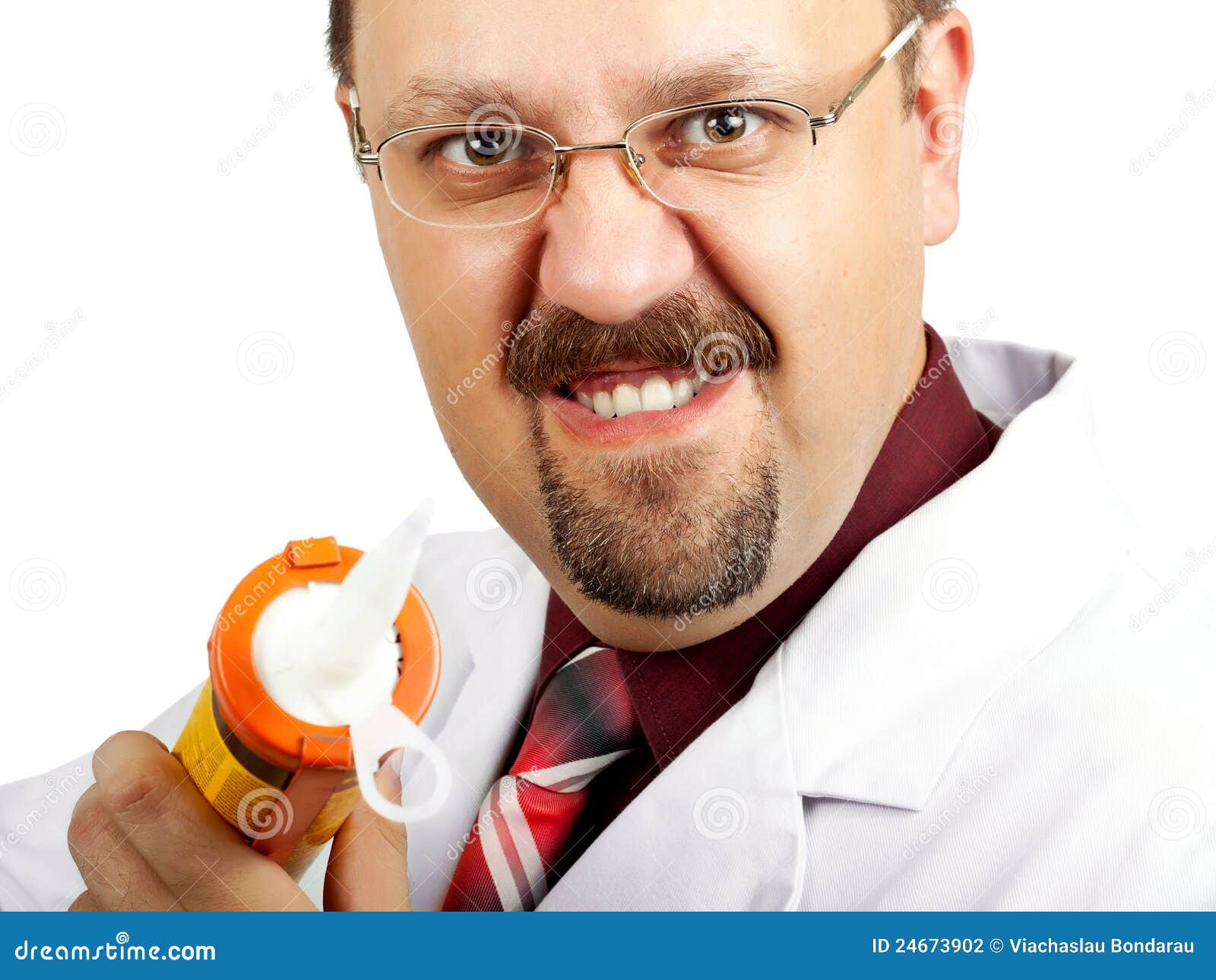 Doctor calvo loco foto de archivo. Imagen de enojado - 24673902