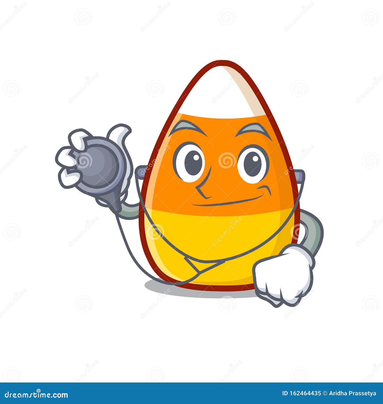Doctor Candy Corn Isolated with the Cartoon Stock Vector - Illustration ...