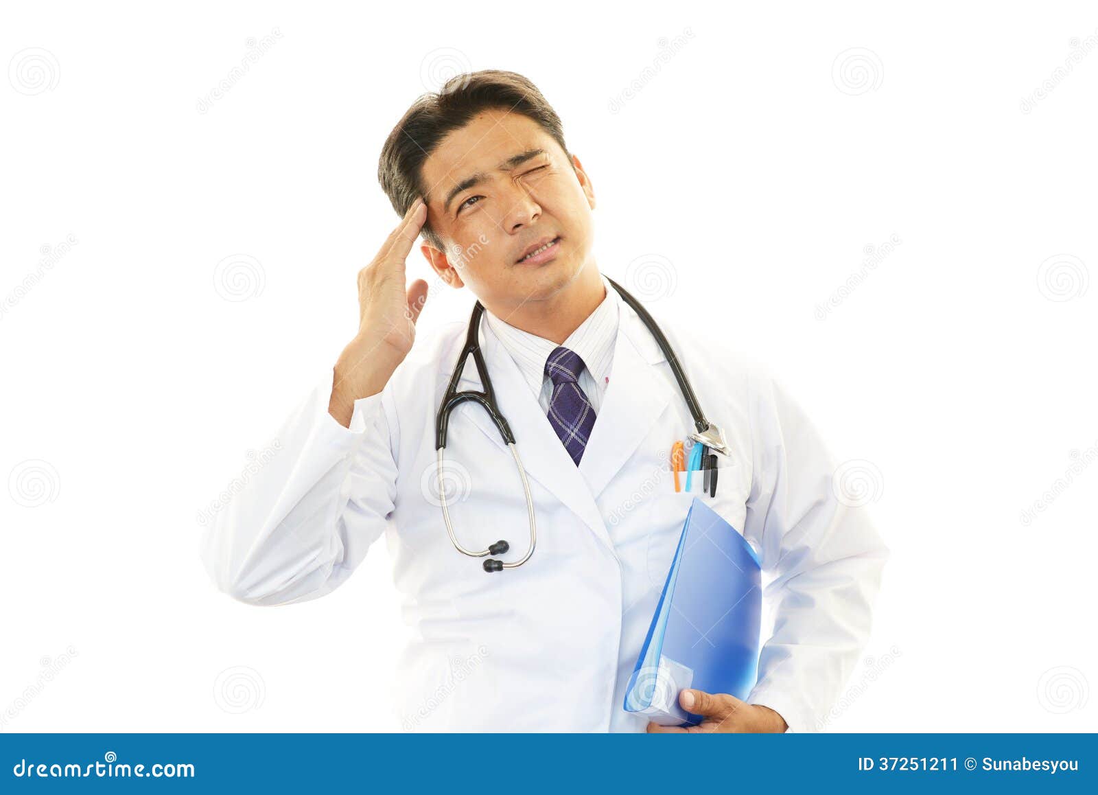 Doctor cansado imagen de archivo. Imagen de adulto, aislado - 37251211