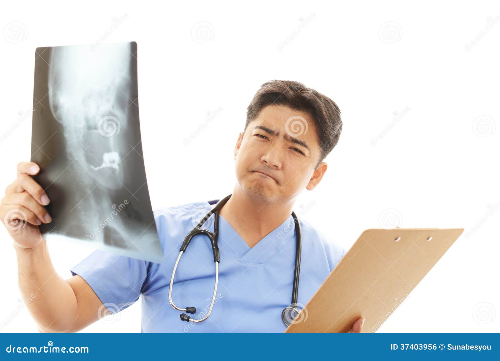 Doctor cansado foto de archivo. Imagen de copia, hospital - 37403956