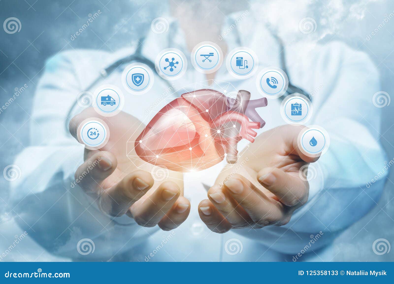 The Cardiologist Shows The Film Of An Electrocardiogram Of A Patient