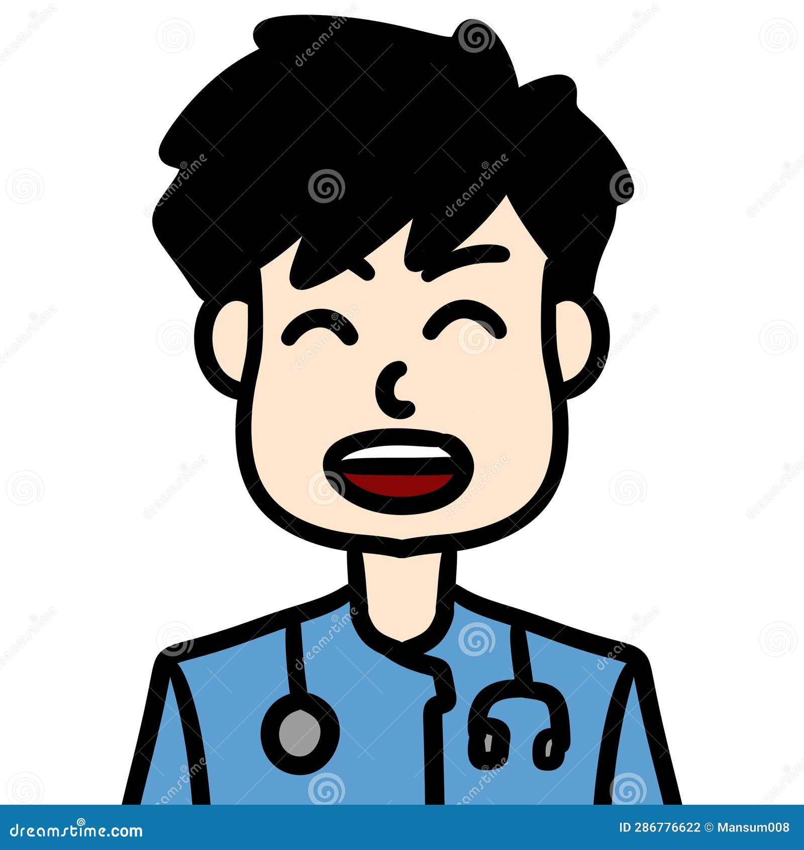 Doctor Cartoon Icon Image Illustration Design Stock Illustration ...