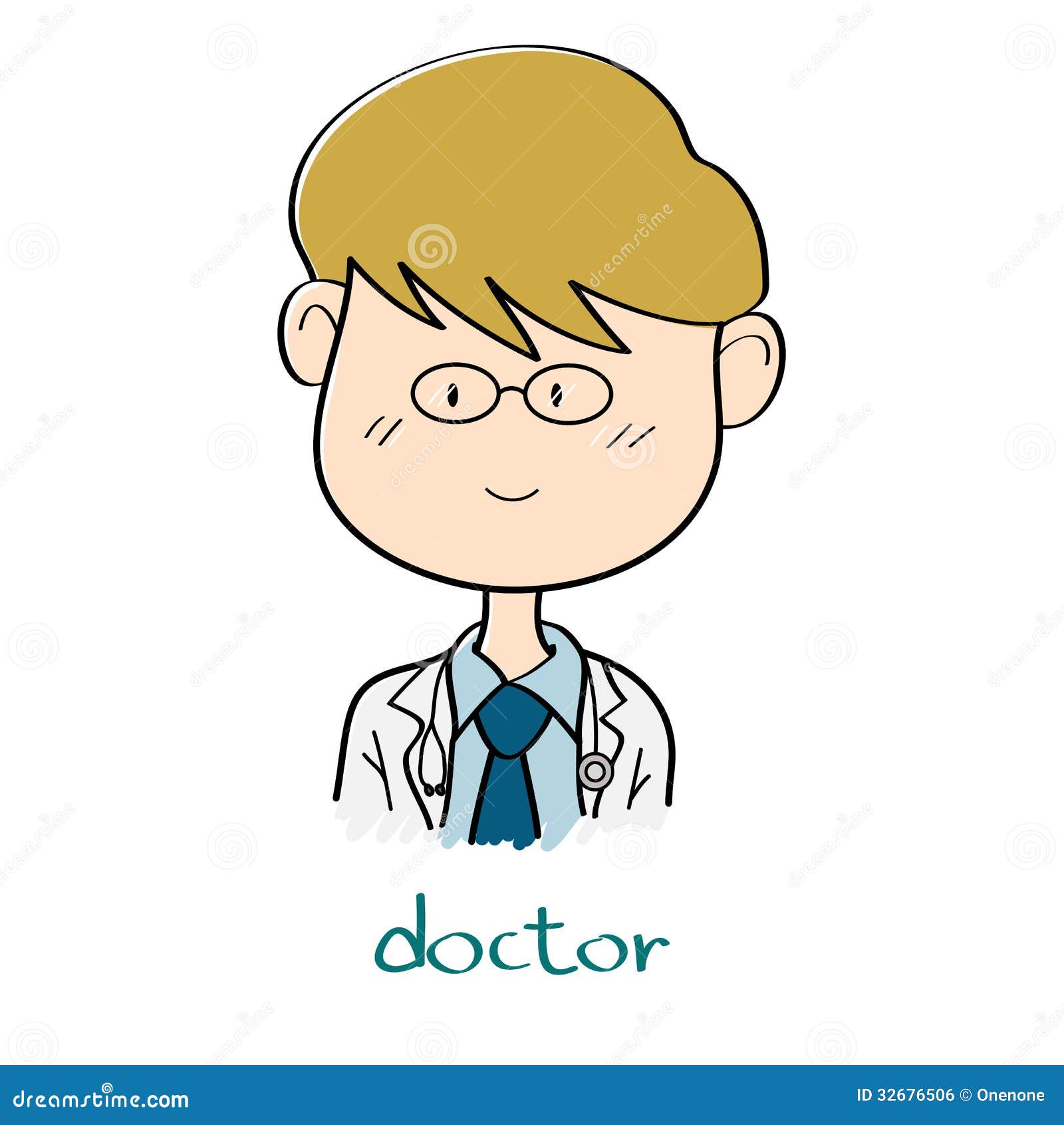 Doctor cartoon stock vector. Illustration of comic, icon - 32676506
